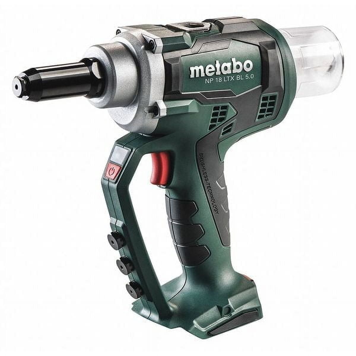 Metabo Cordless Rivet Tool,Bare Tool,Stroke 1"L NP 18 LTX BL 5.0 bare ...