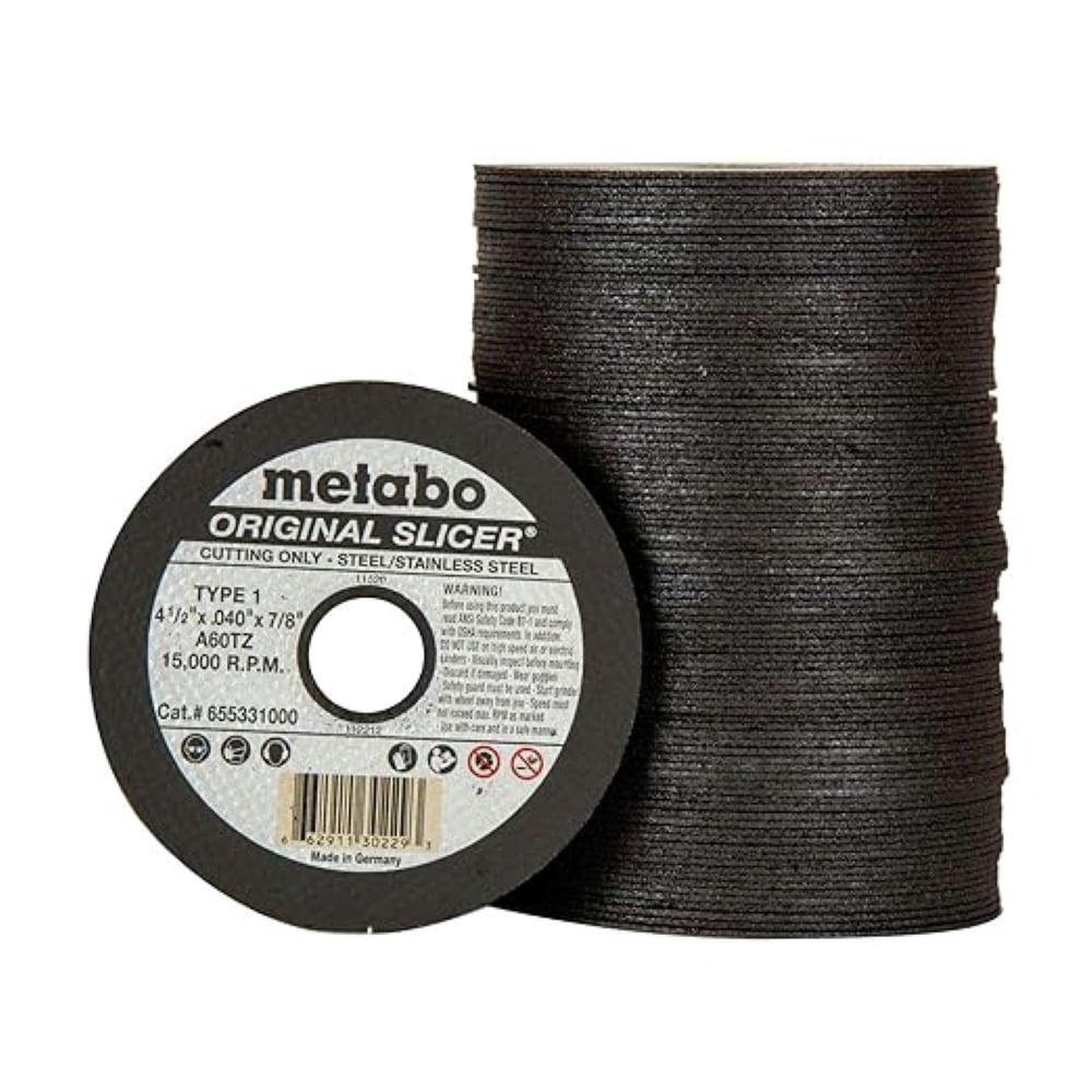 Metabo US655331100 (100/Carton) A60TZ Original Slicer T1 4.5 in. x 0.40 ...