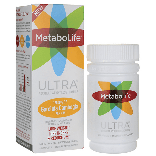 MetaboLife Ultra Weight Loss Formula, 45 Caplets, 800mg Meratrim ...