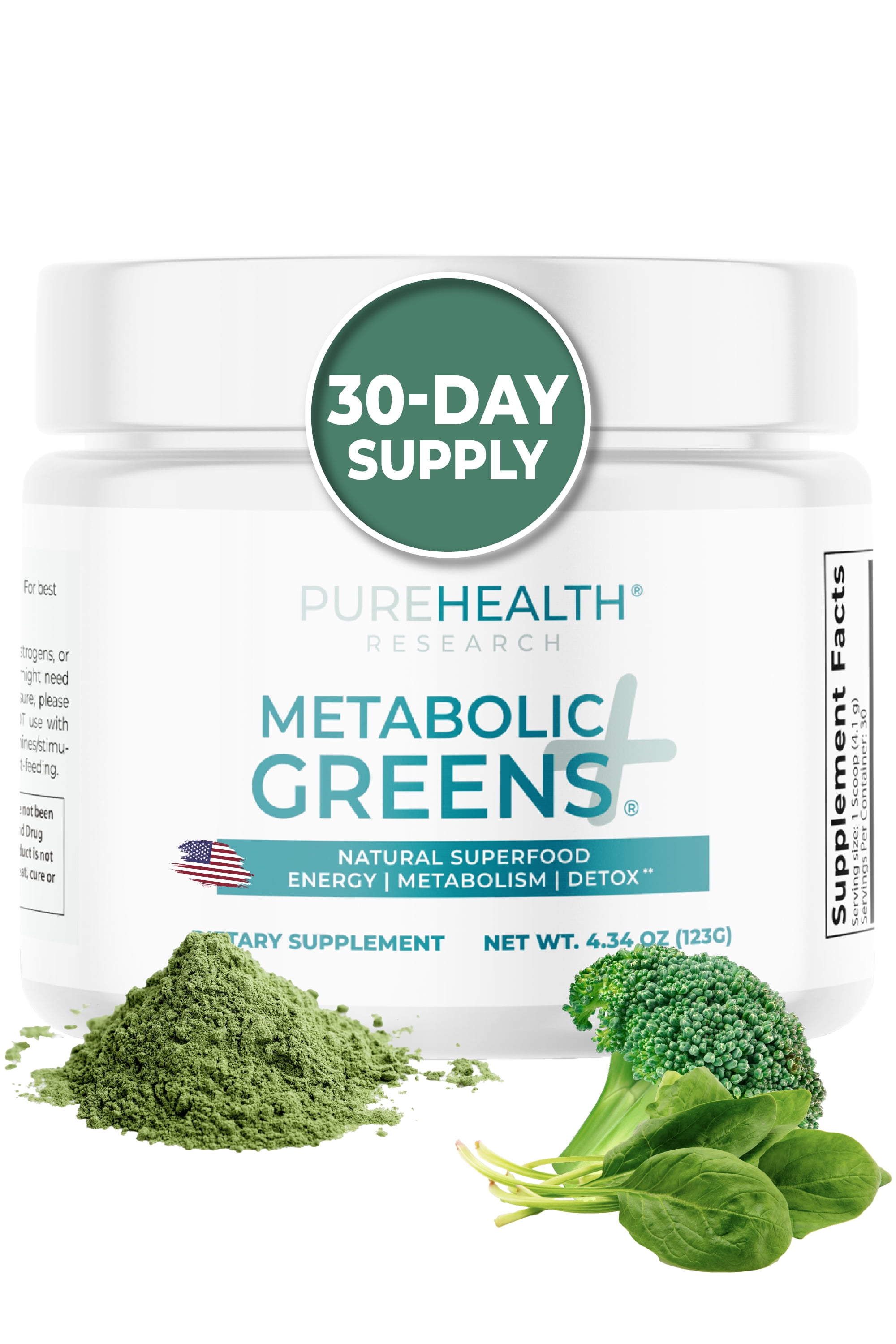 Metabolic Greens - Natural Weight Loss Supplement, Superfood Super ...