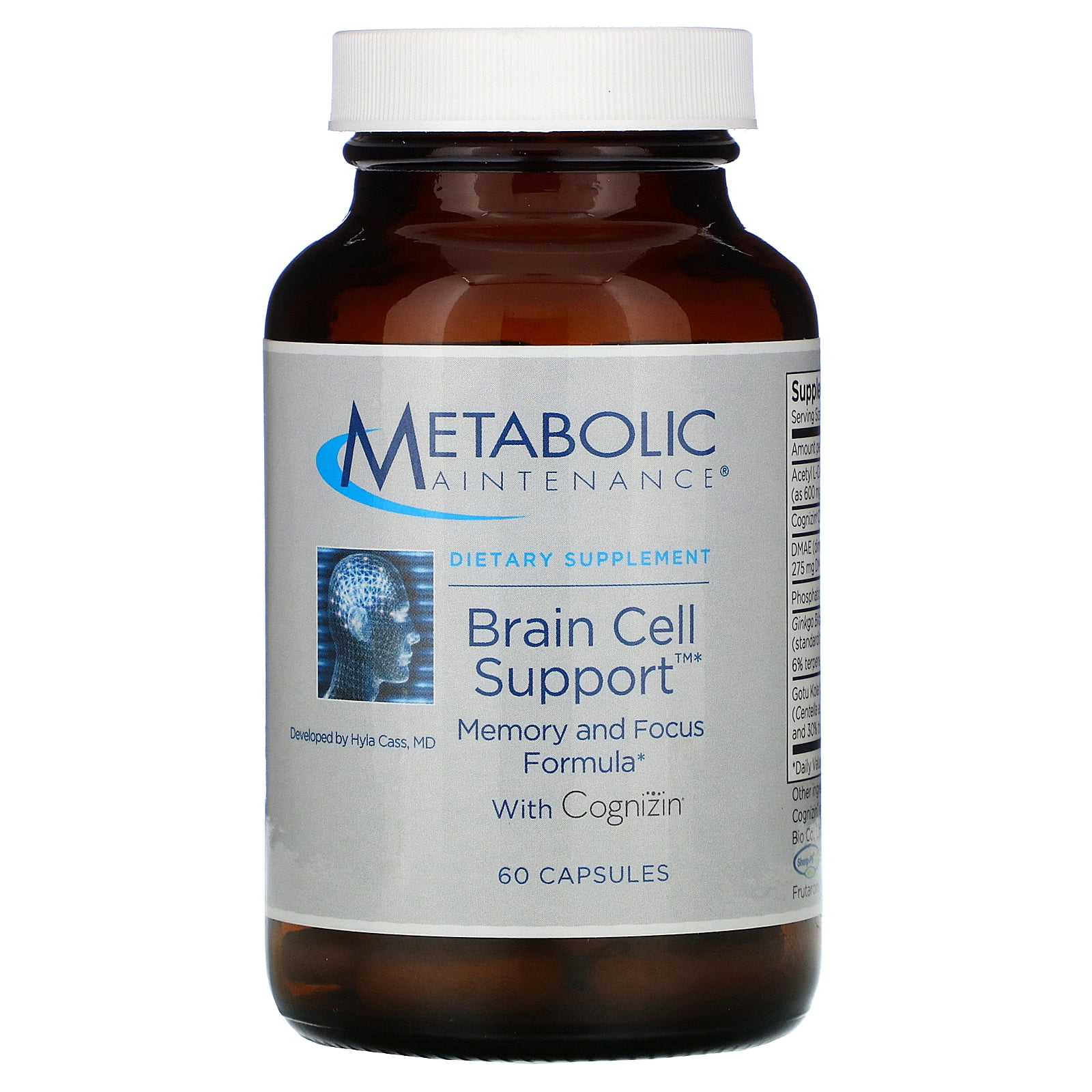 Metabolic Maintenance, Brain Cell Support with Cognizin, 60 Capsules ...