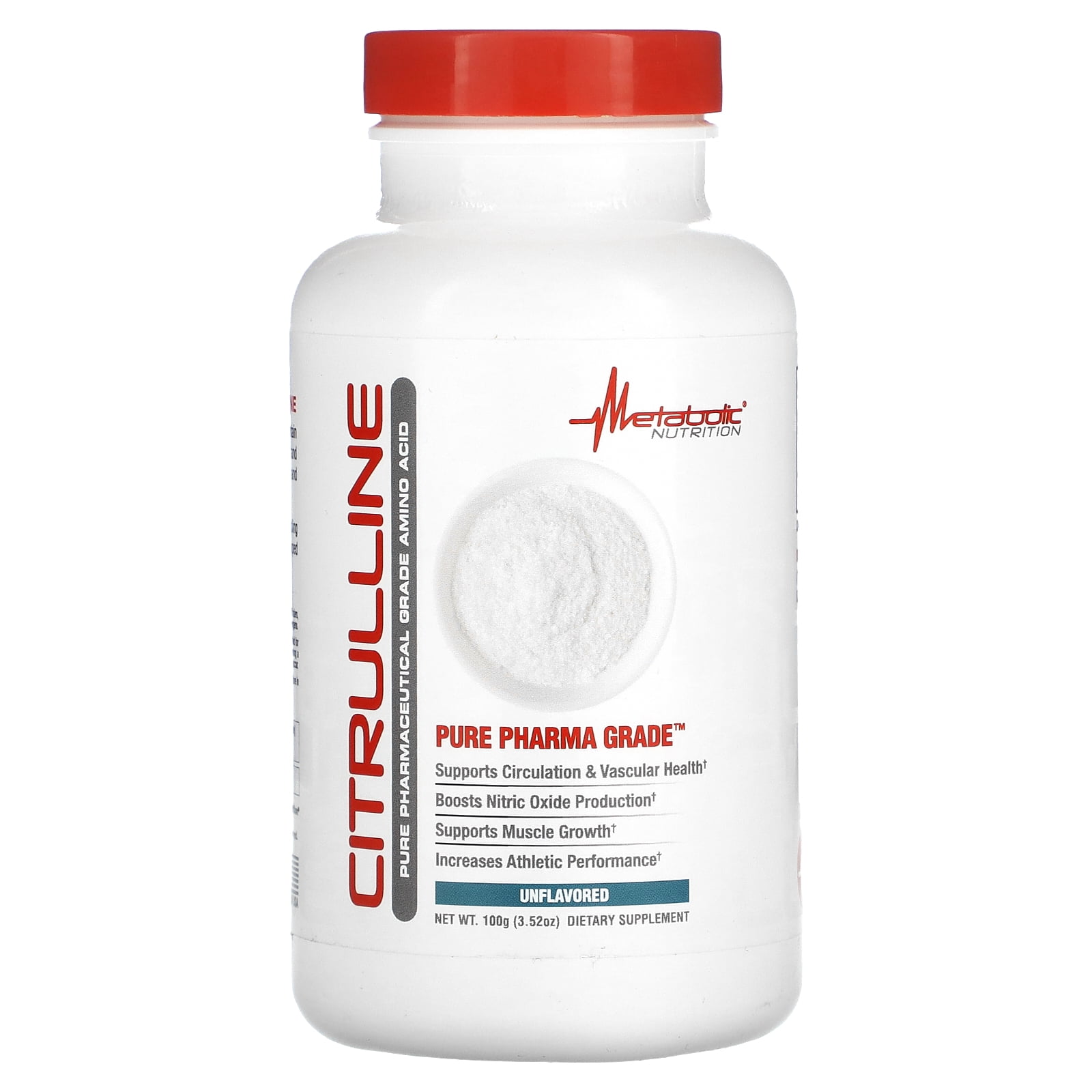 Metabolic Nutrition Citrulline, 100 Grams, Powder - Walmart.com