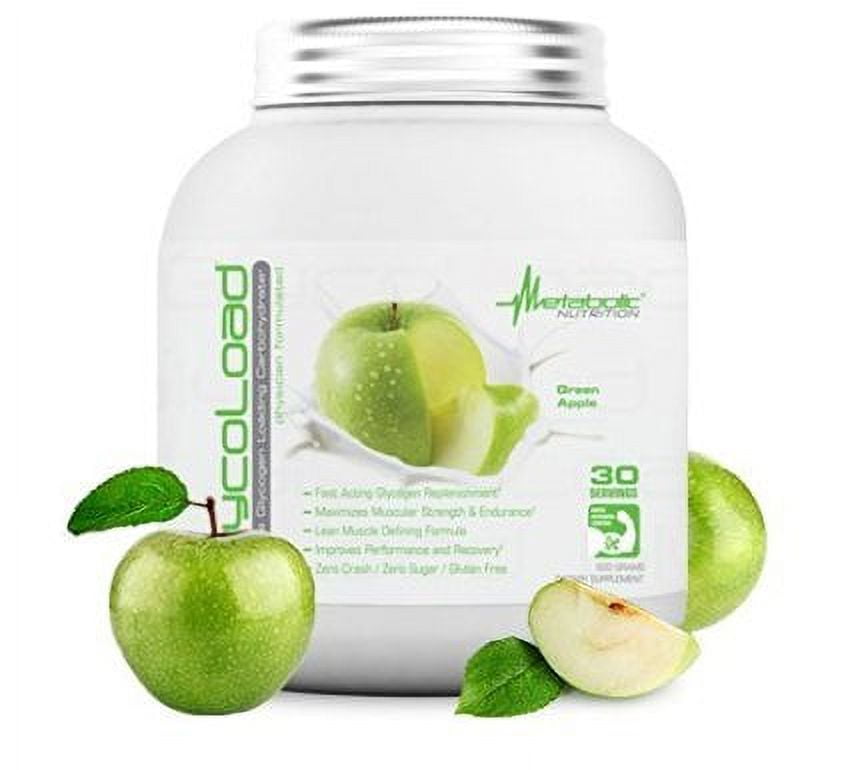 Metabolic Nutrition GlycoLoad, Green Apple, 30 Servings - Walmart ...