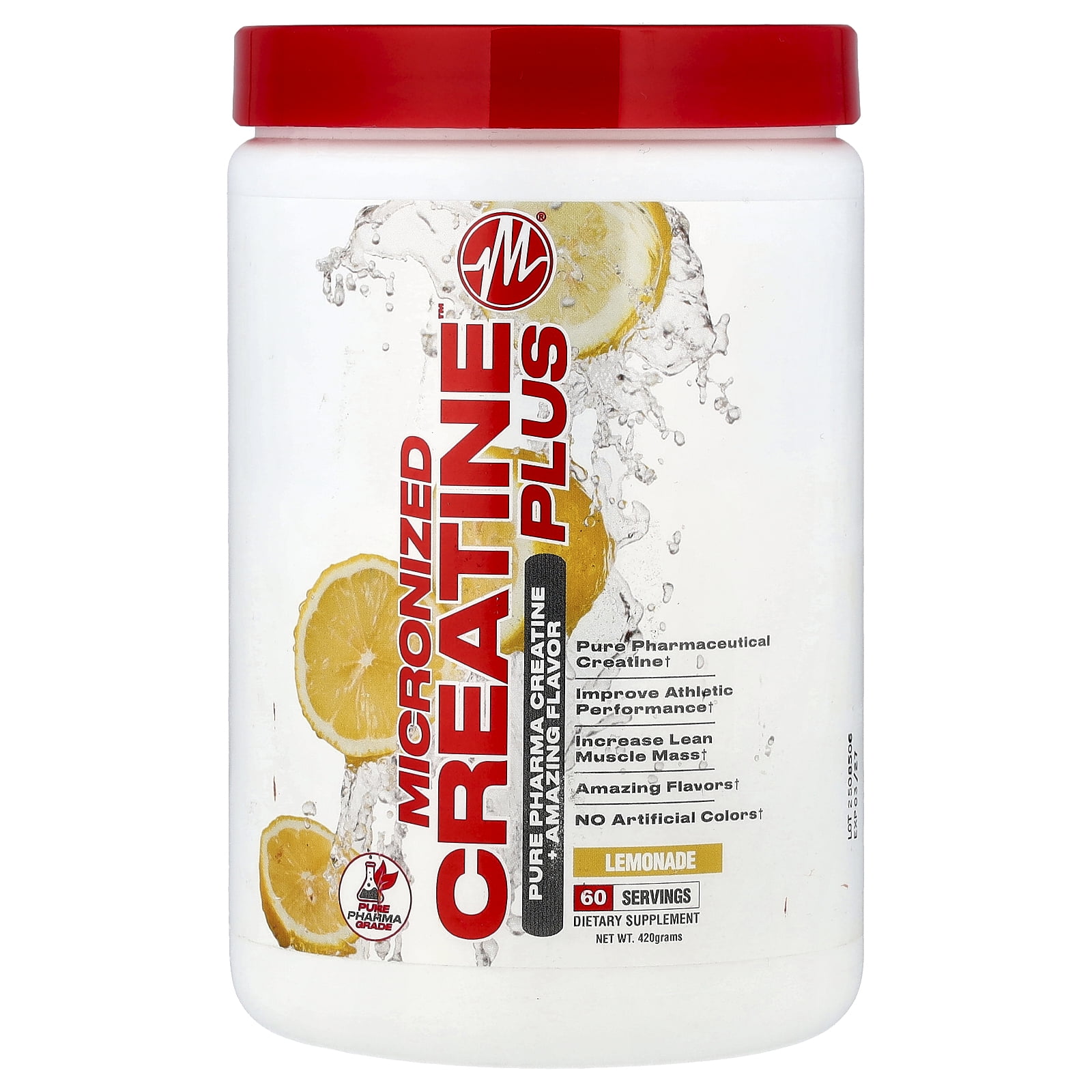 Metabolic Nutrition Micronized Creatine™ Plus, Lemonade, 420 g ...