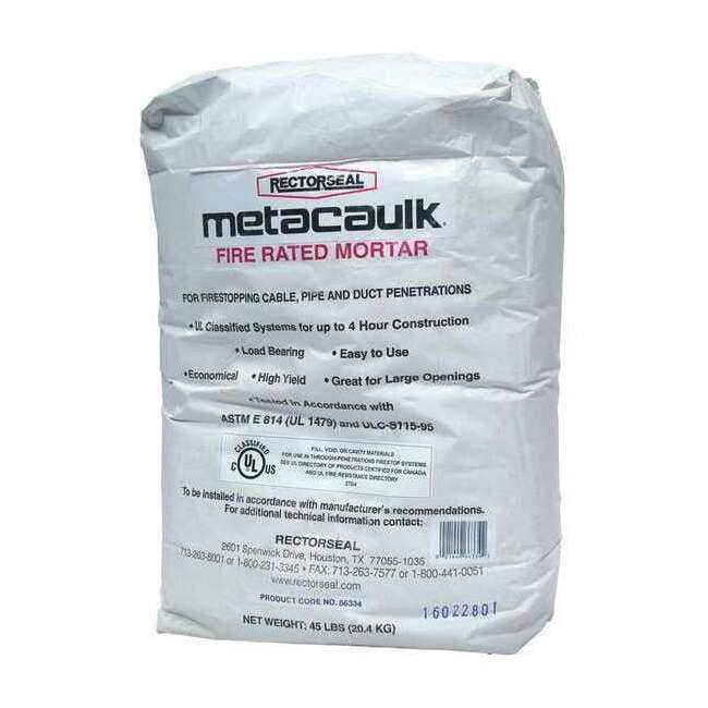 Metacaulk Fire Barrier Mortar,Bag,45 lb. 66334 - Walmart Business Supplies