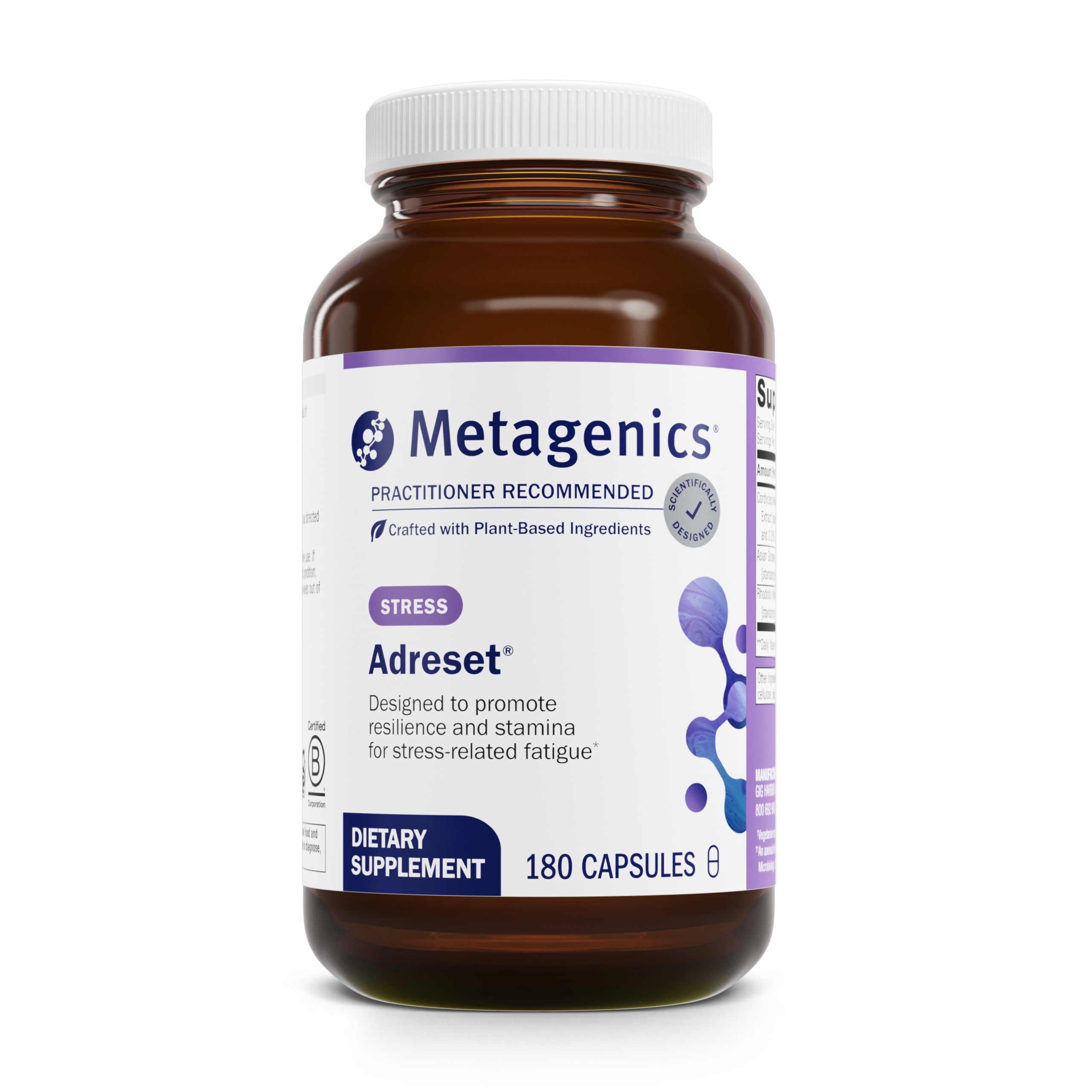 Metagenics Adreset - Adaptogen Supplement - Fatigue Relief* - With ...