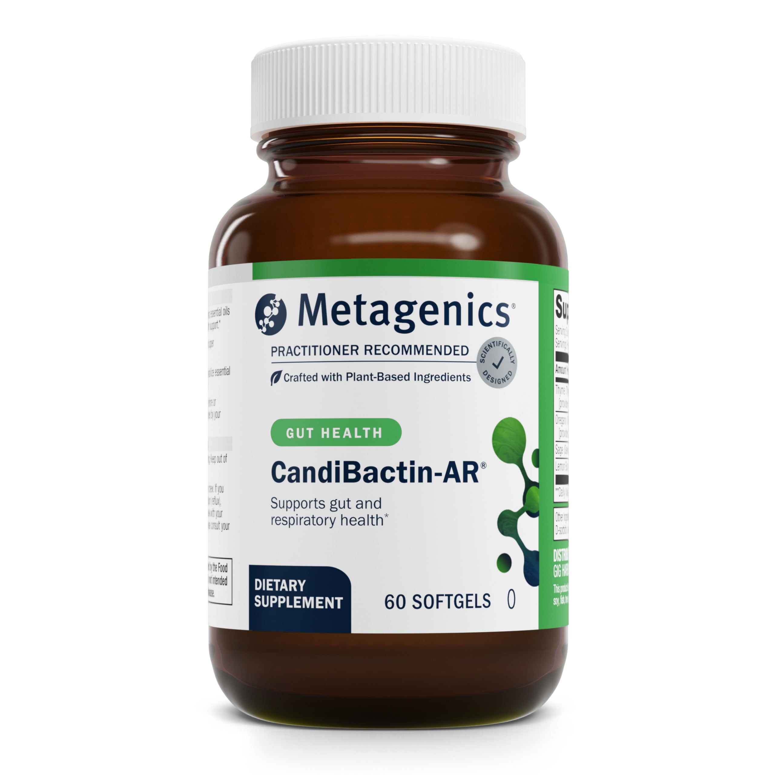 Metagenics CandiBactin-AR - Concentrated Aromatic Essential Oils - With Thyme Oil & Oregano Oil ...