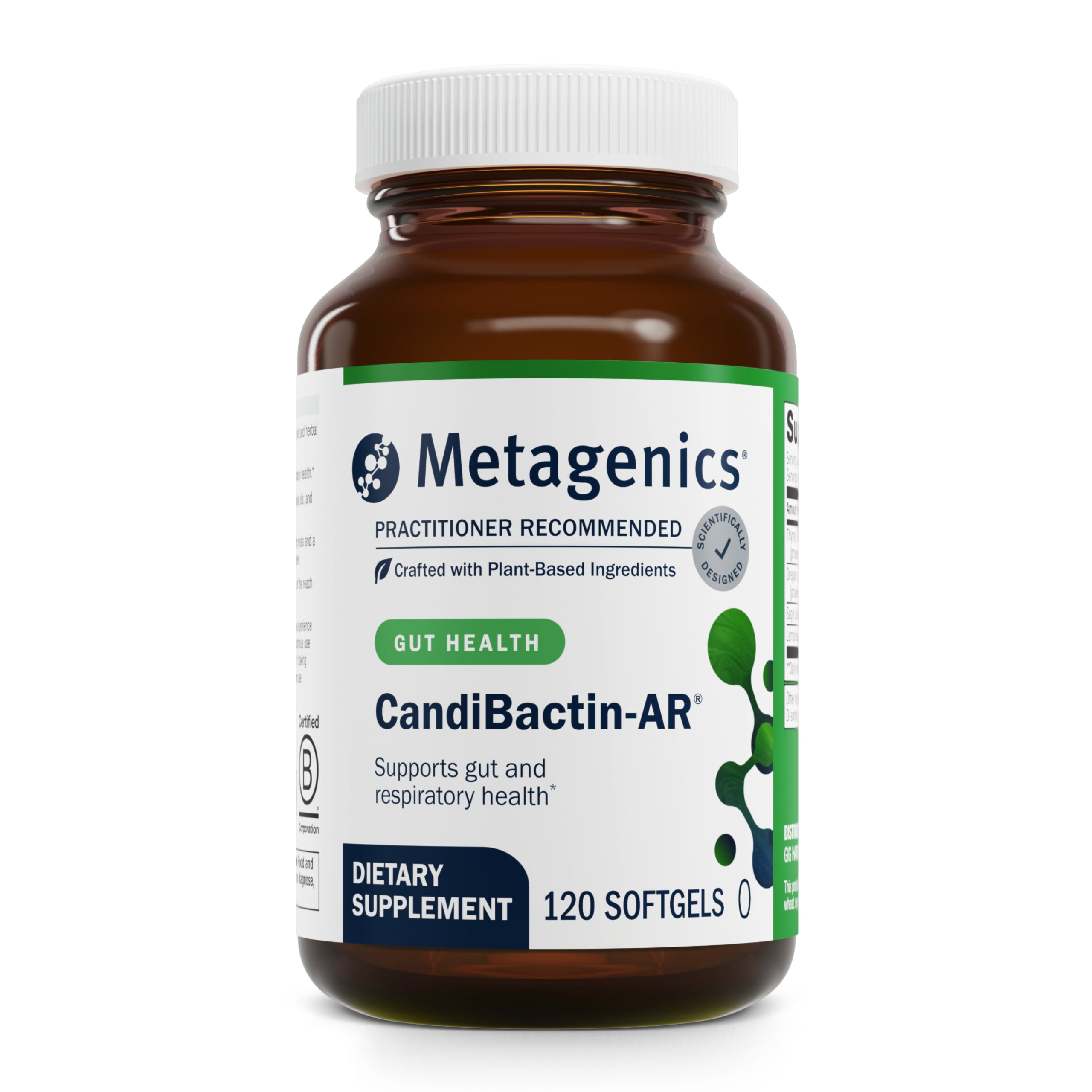 Metagenics CandiBactin-AR, Digestive Gut Health Supplement, Essential ...