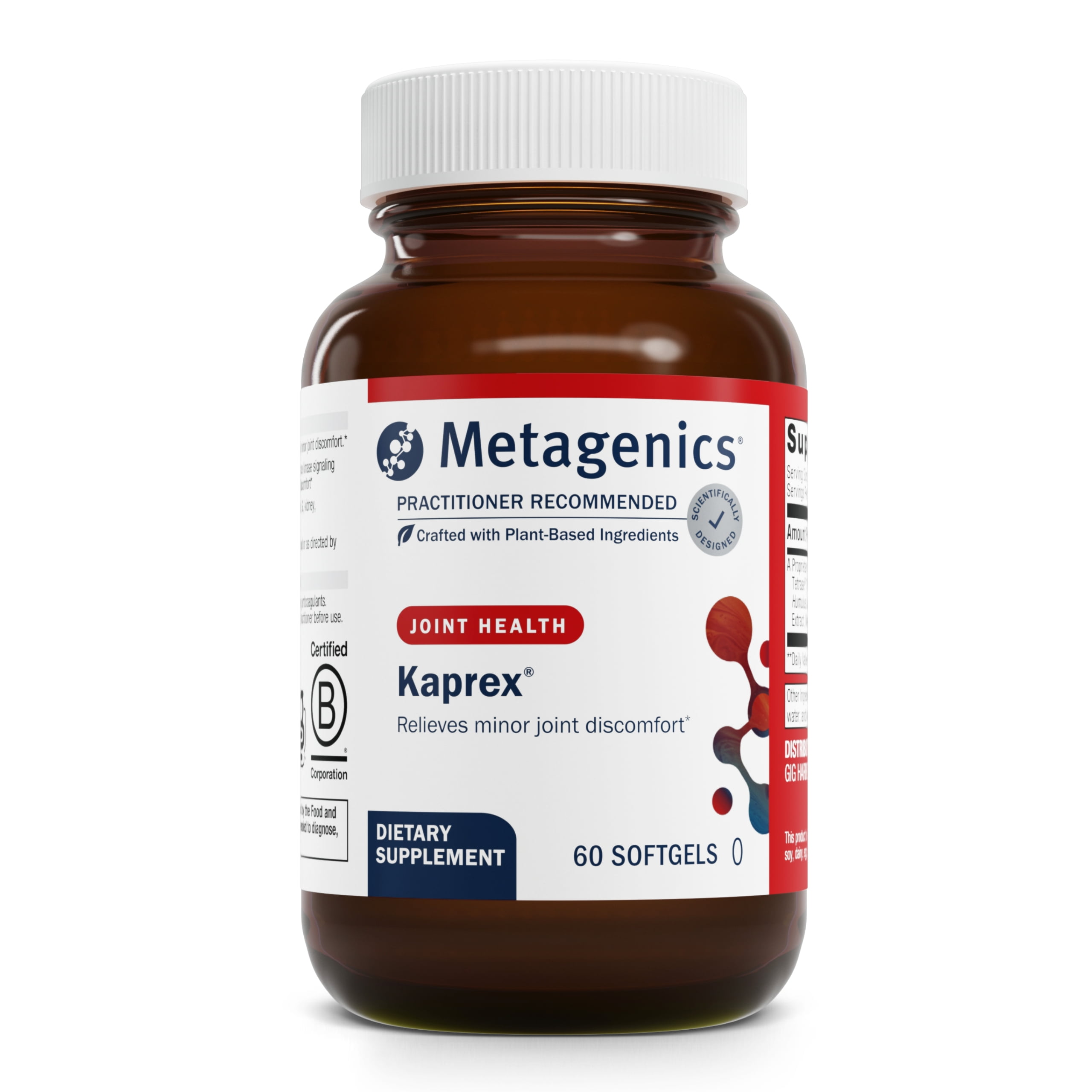 Metagenics Kaprex, Selective Kinase Response Modulators for Joint Comfort, Plant Based - 60 ...