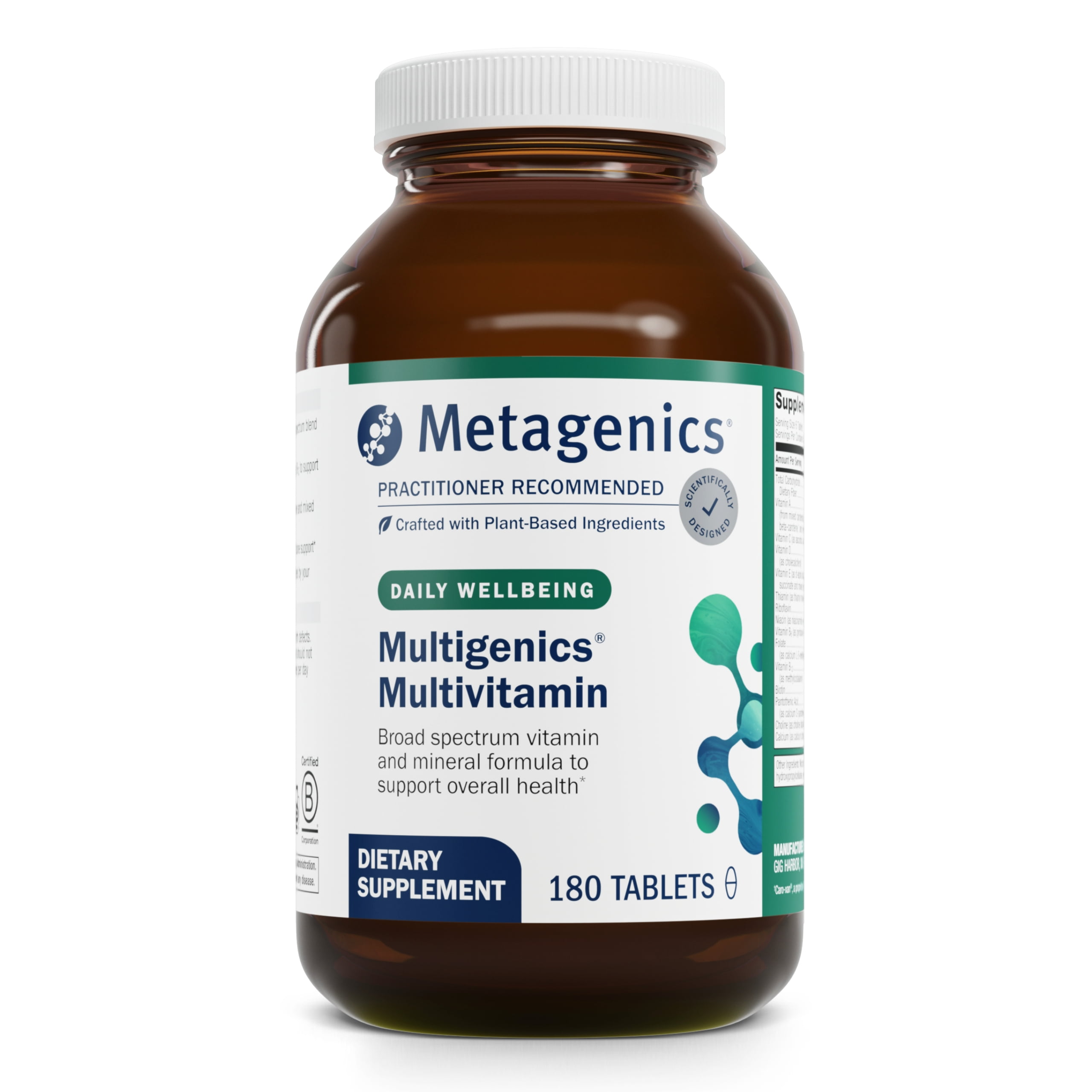 Metagenics Multigenics Multivitamin - Fast Release Multivitamin - Everyday Dietary Supplements ...