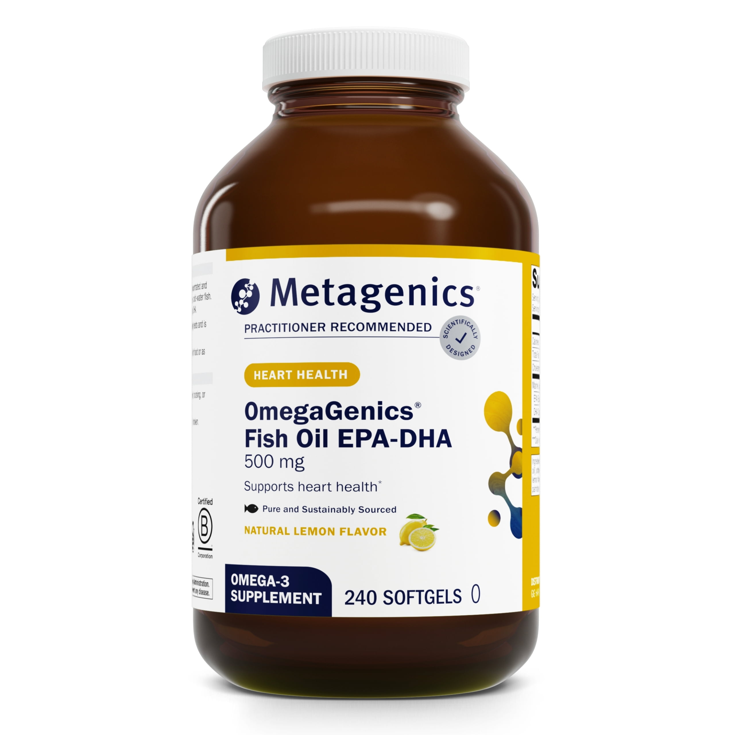 Metagenics OmegaGenics Fish Oil EPA-DHA 500 mg - Supports ...