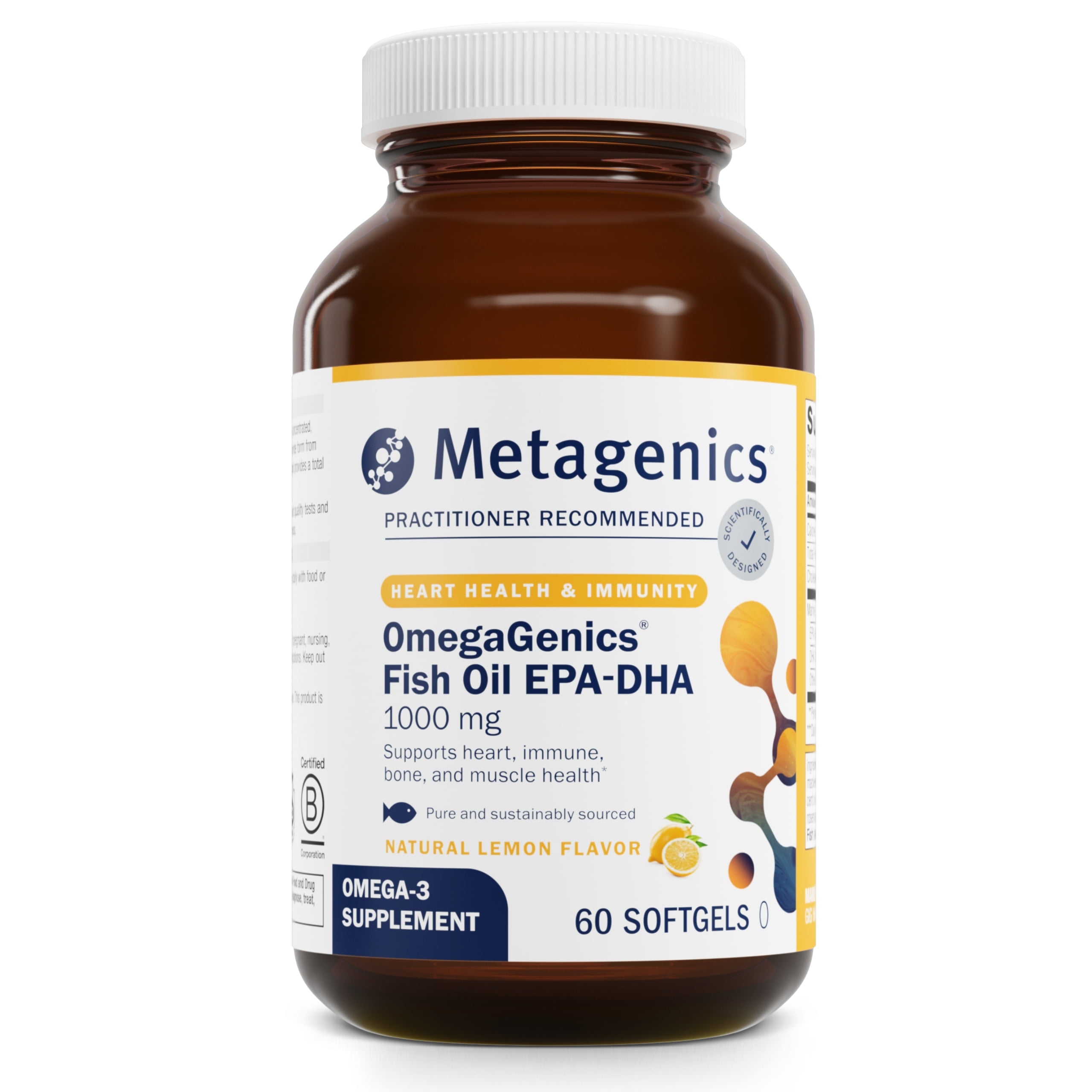Metagenics OmegaGenics Fish Oil EPA-DHA 1000 mg - Omega-3 Fish Oil ...