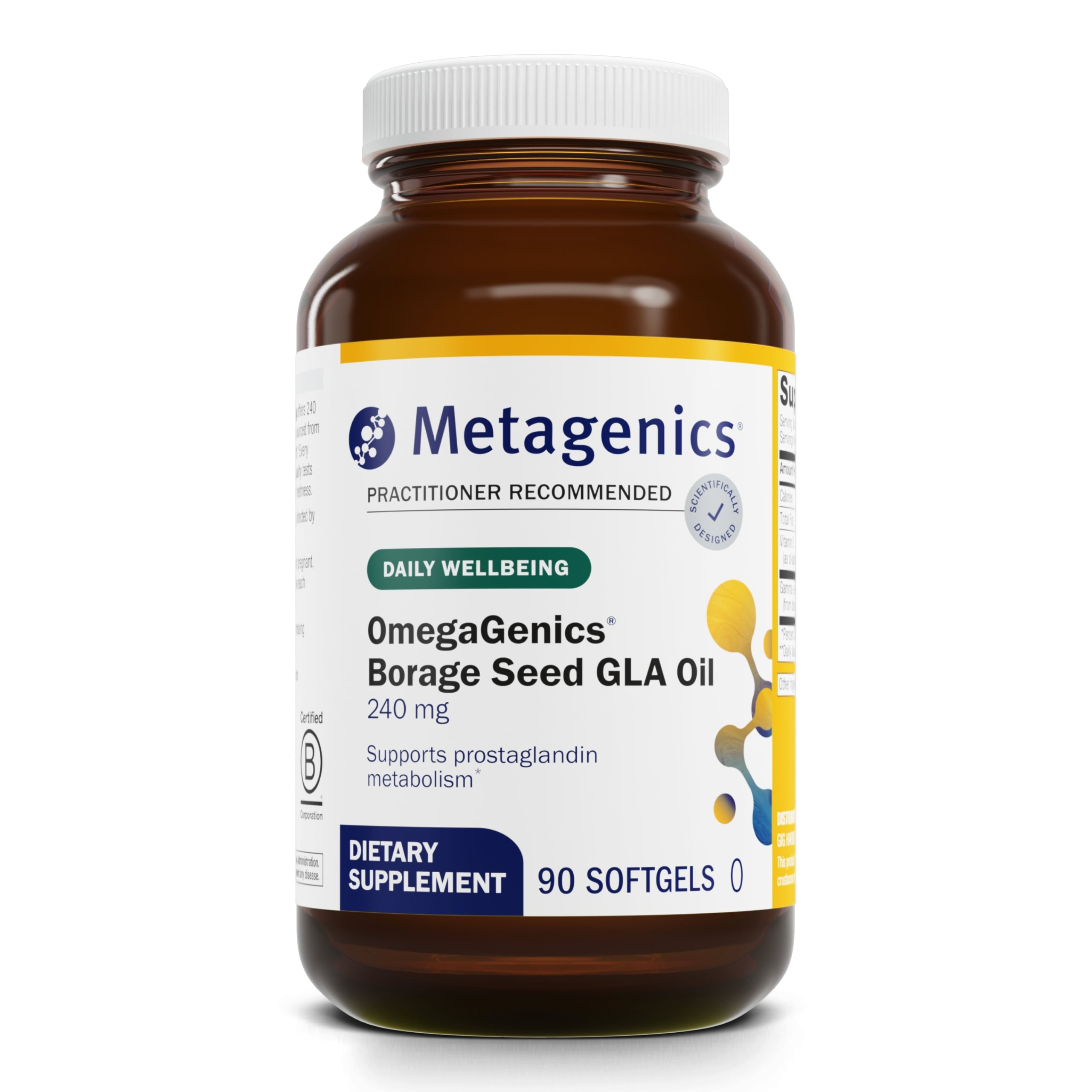 Metagenics OmegaGenics GLA 240 - Gamma-Linolenic Acid (GLA) Supplement ...