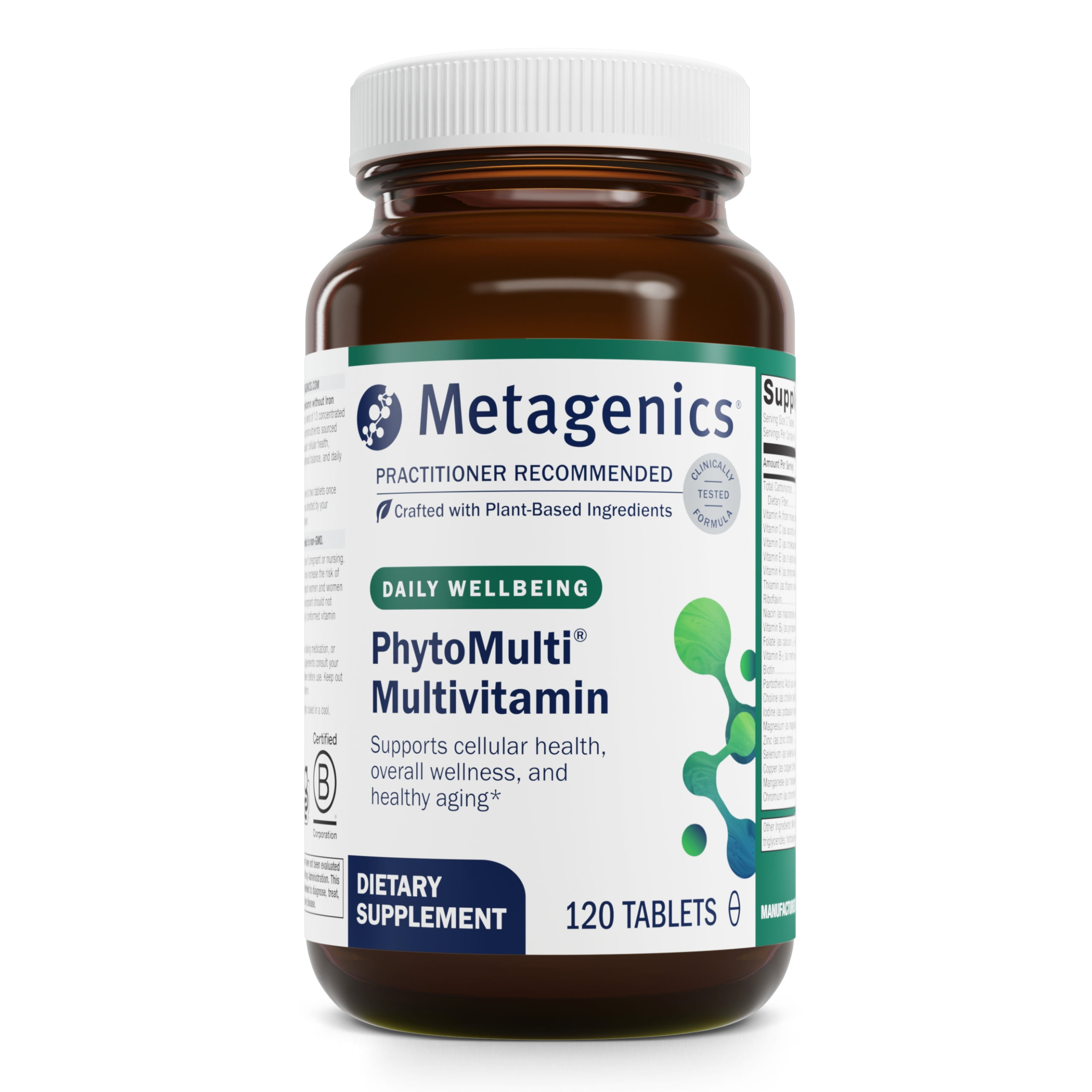 Metagenics PhytoMulti Supplement, Daily Multivitamin with Extracts, No ...