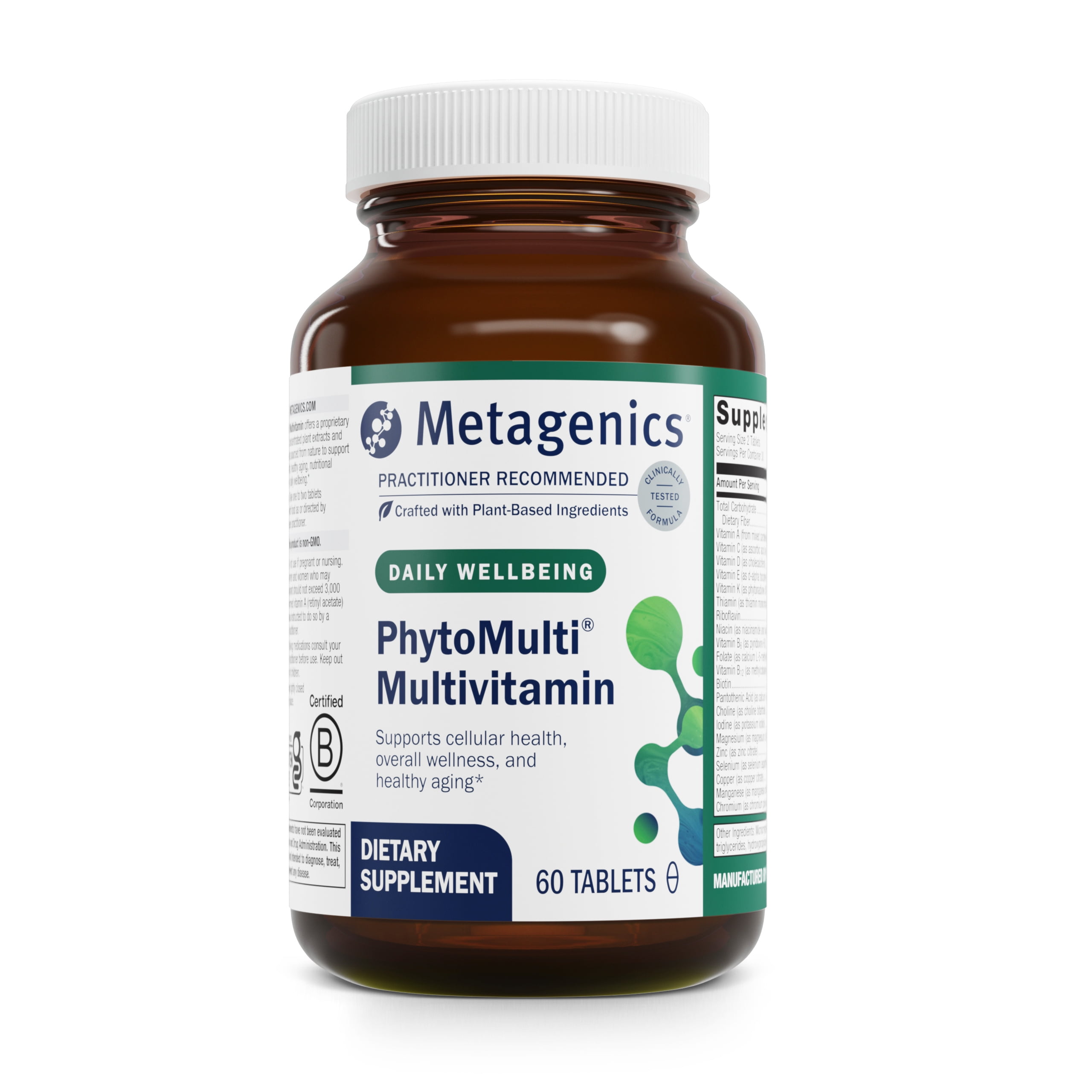 Metagenics PhytoMulti Multivitamin Without Iron - Daily Multivitamin ...