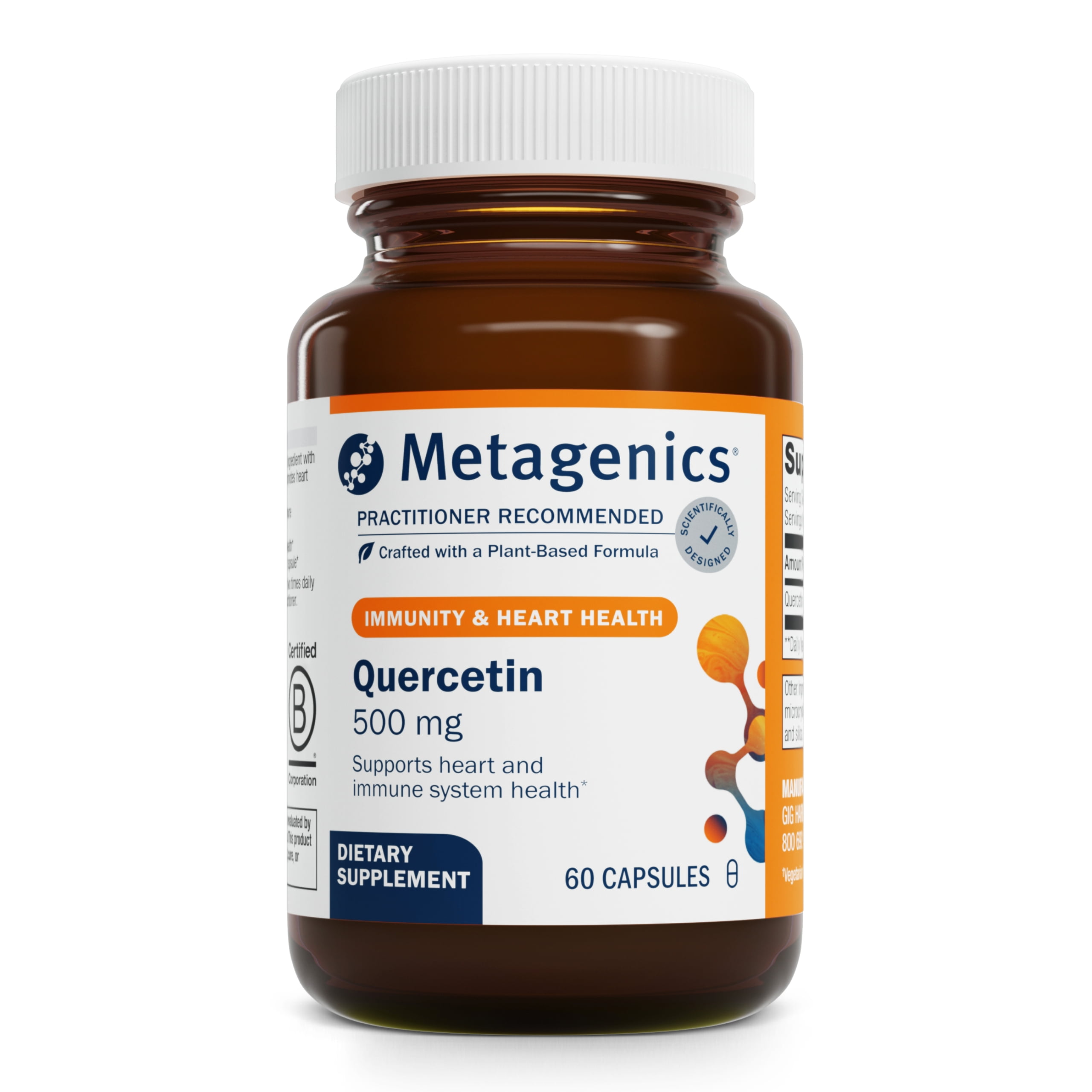 Metagenics Quercetin 500mg Capsule Supplement Helps Promote a Healthy ...