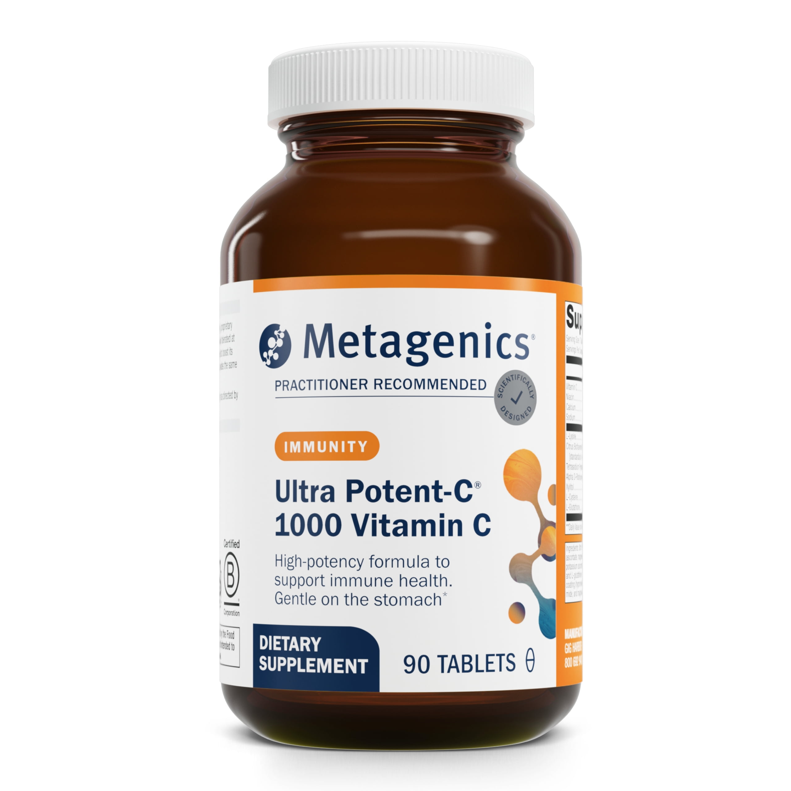Metagenics Ultra Potent-C 1000 - Gentle, Buffered Vitamin C Supplement ...