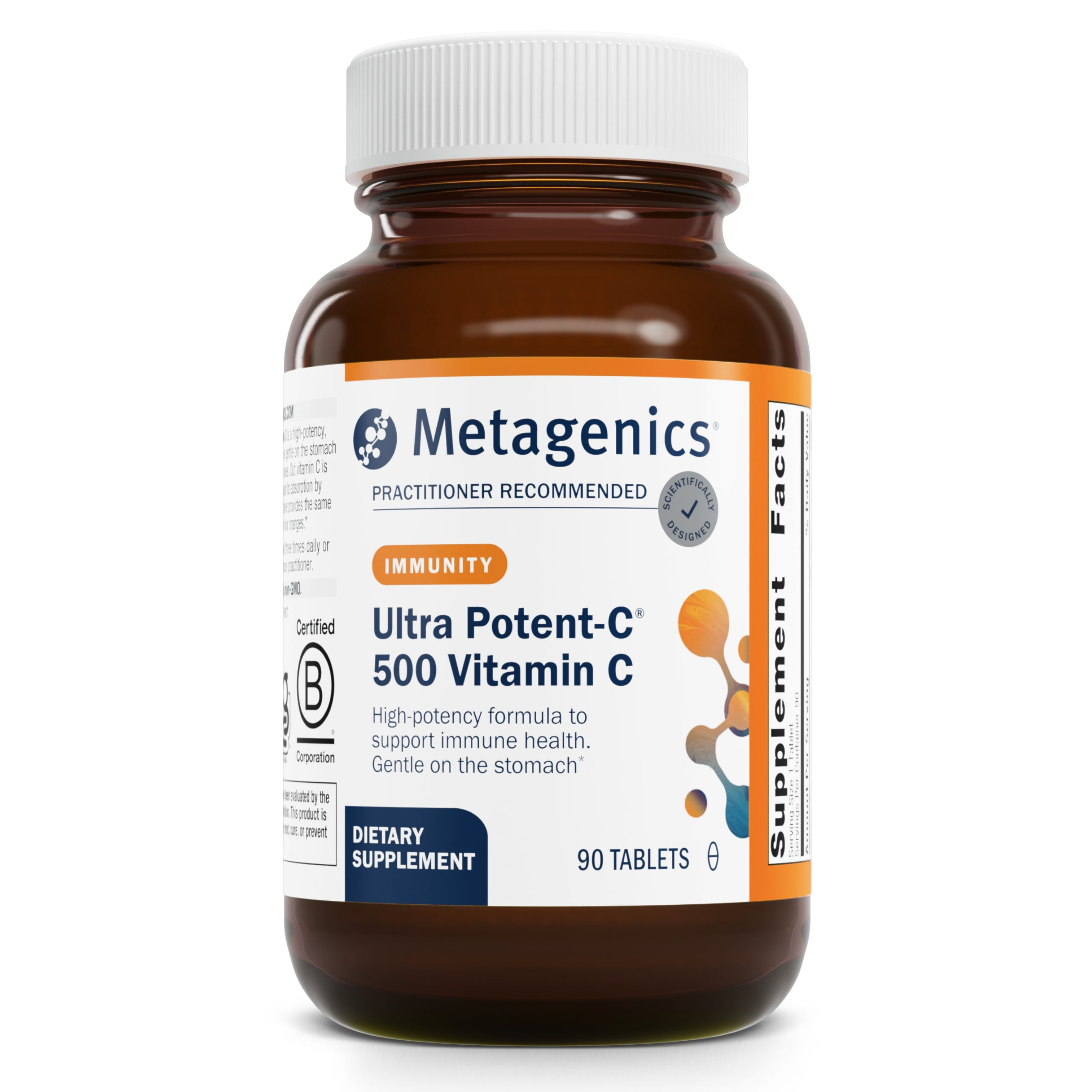 Metagenics Ultra Potent-C 500 - Gentle, Buffered Vitamin C Supplement ...