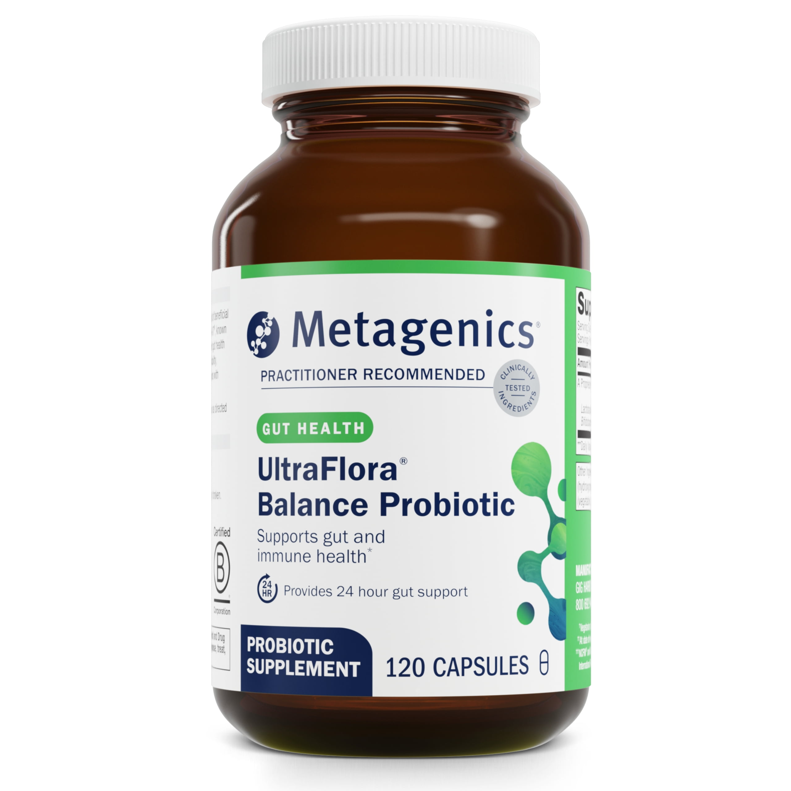 Metagenics UltraFlora Balance - Daily Digestive Health Probiotics for ...