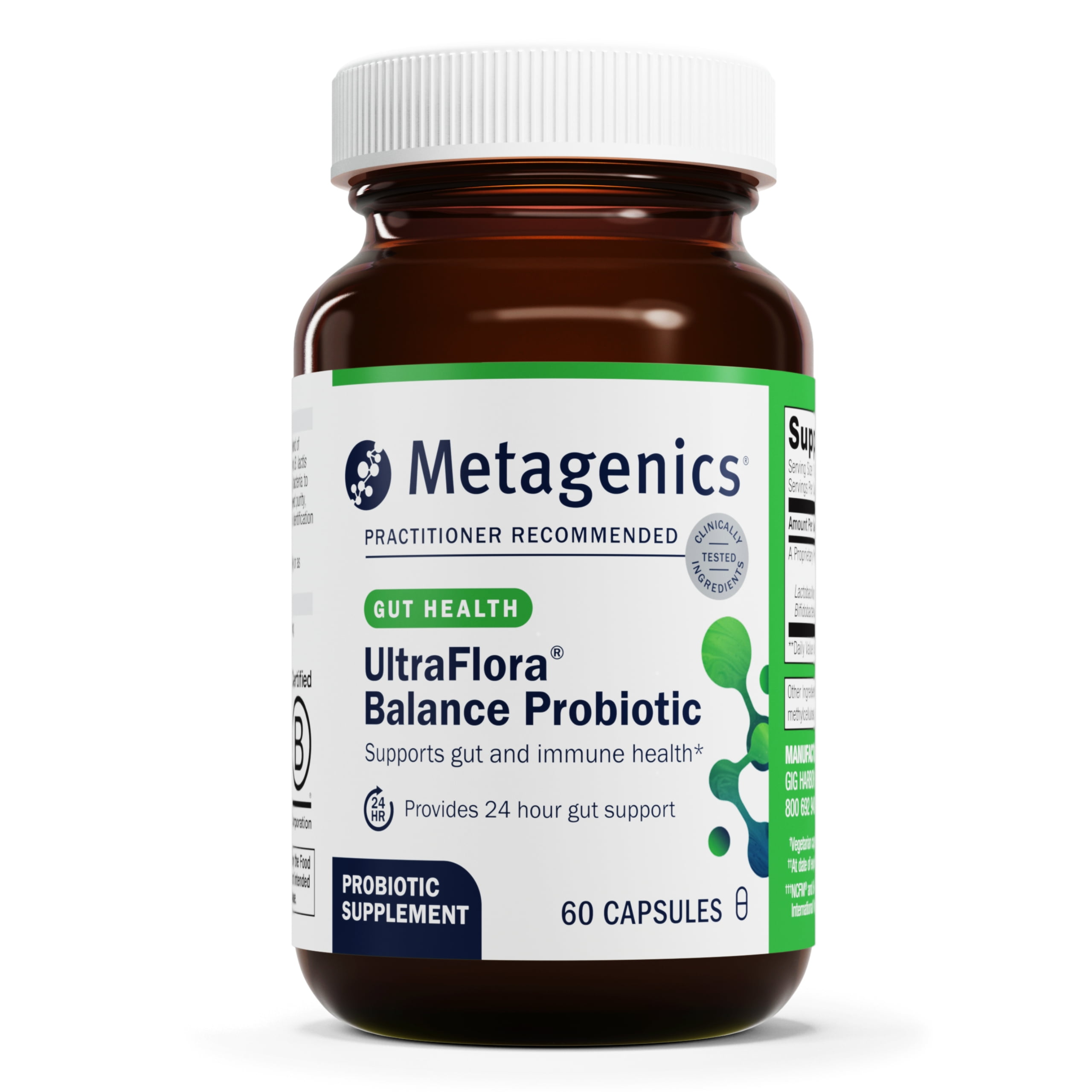 Metagenics UltraFlora Balance, Daily Digestion Support, 60 Caps ...