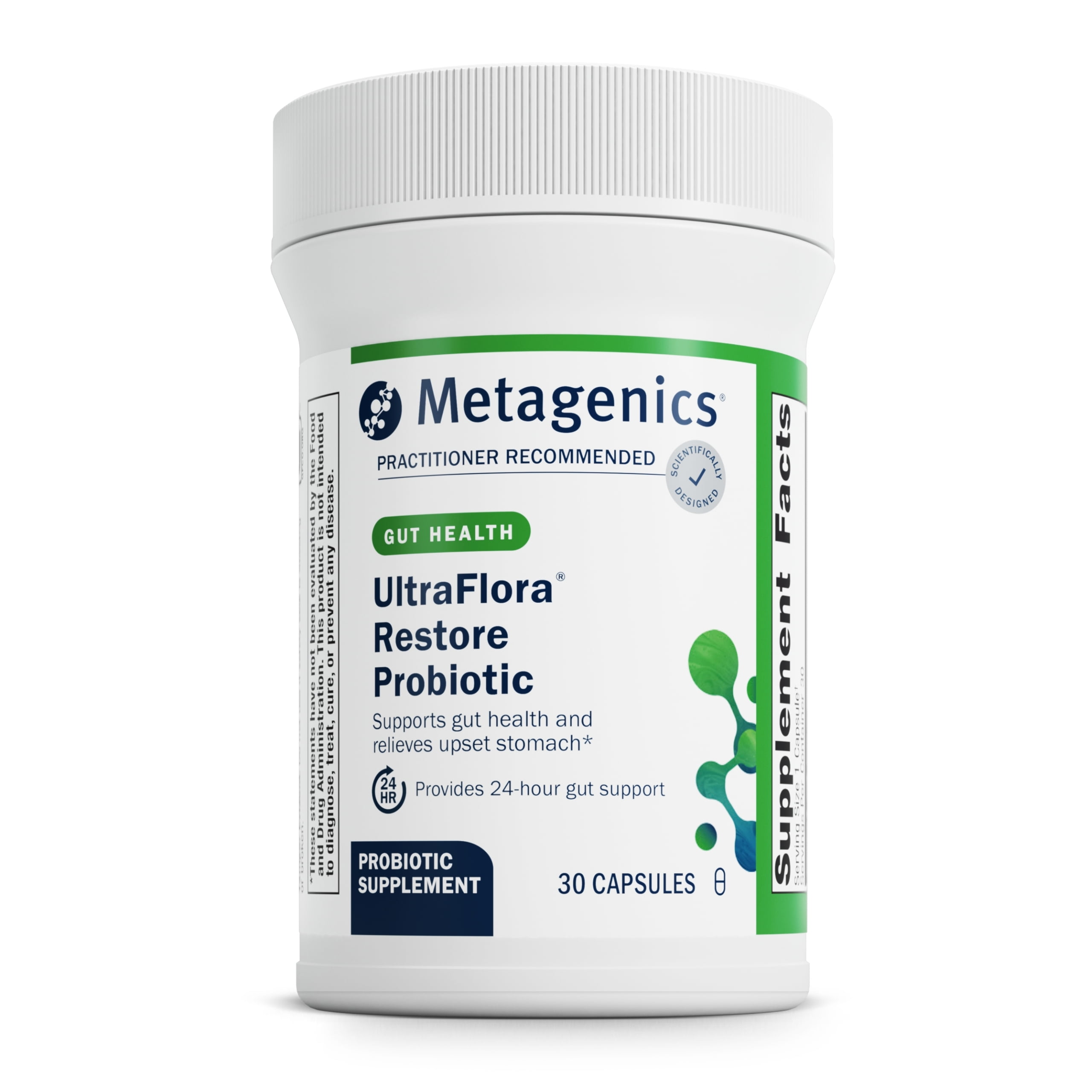 Metagenics UltraFlora Restore - Daily Probiotic - Intestinal Support ...