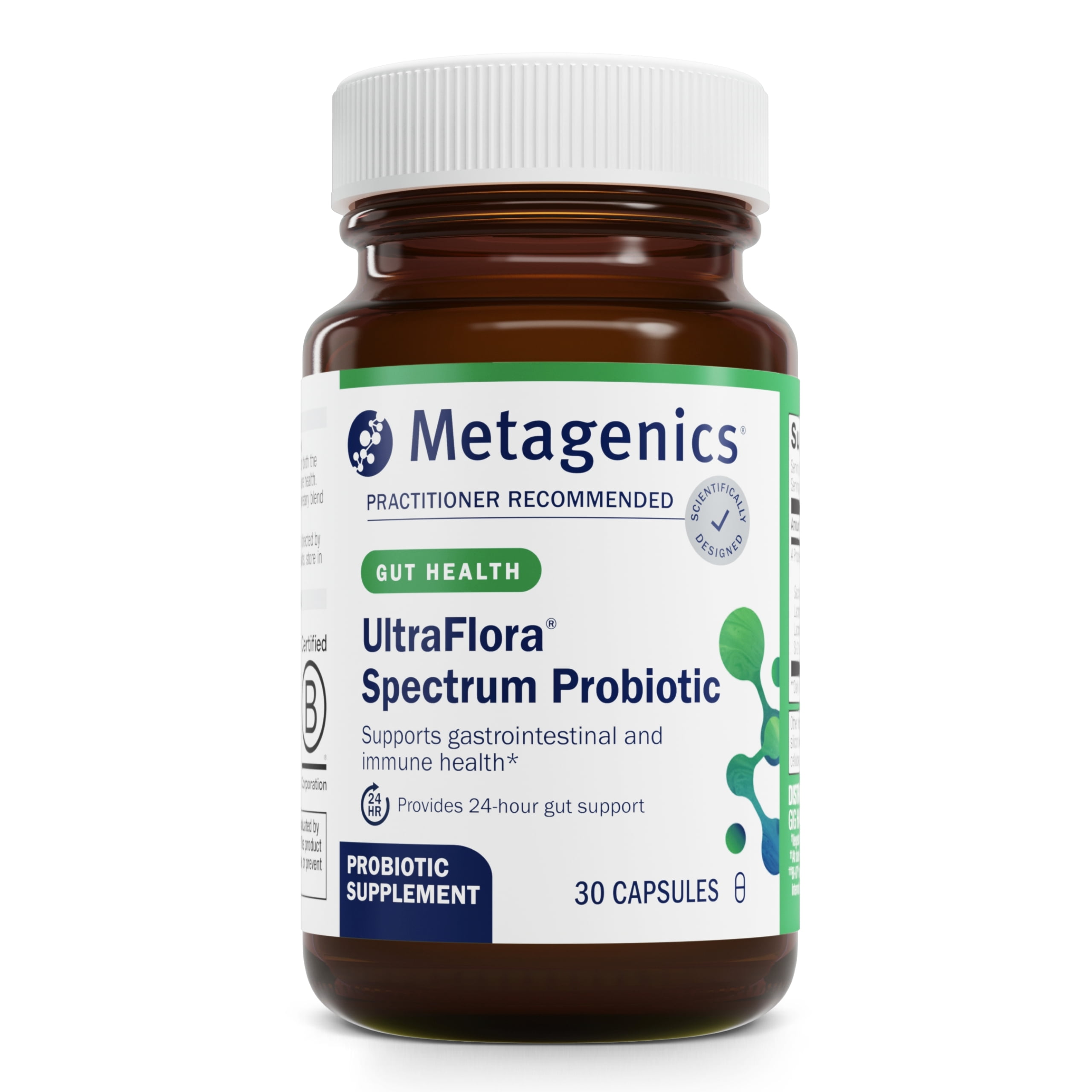 Metagenics UltraFlora Spectrum Probiotic - Digestive & Immune Health ...
