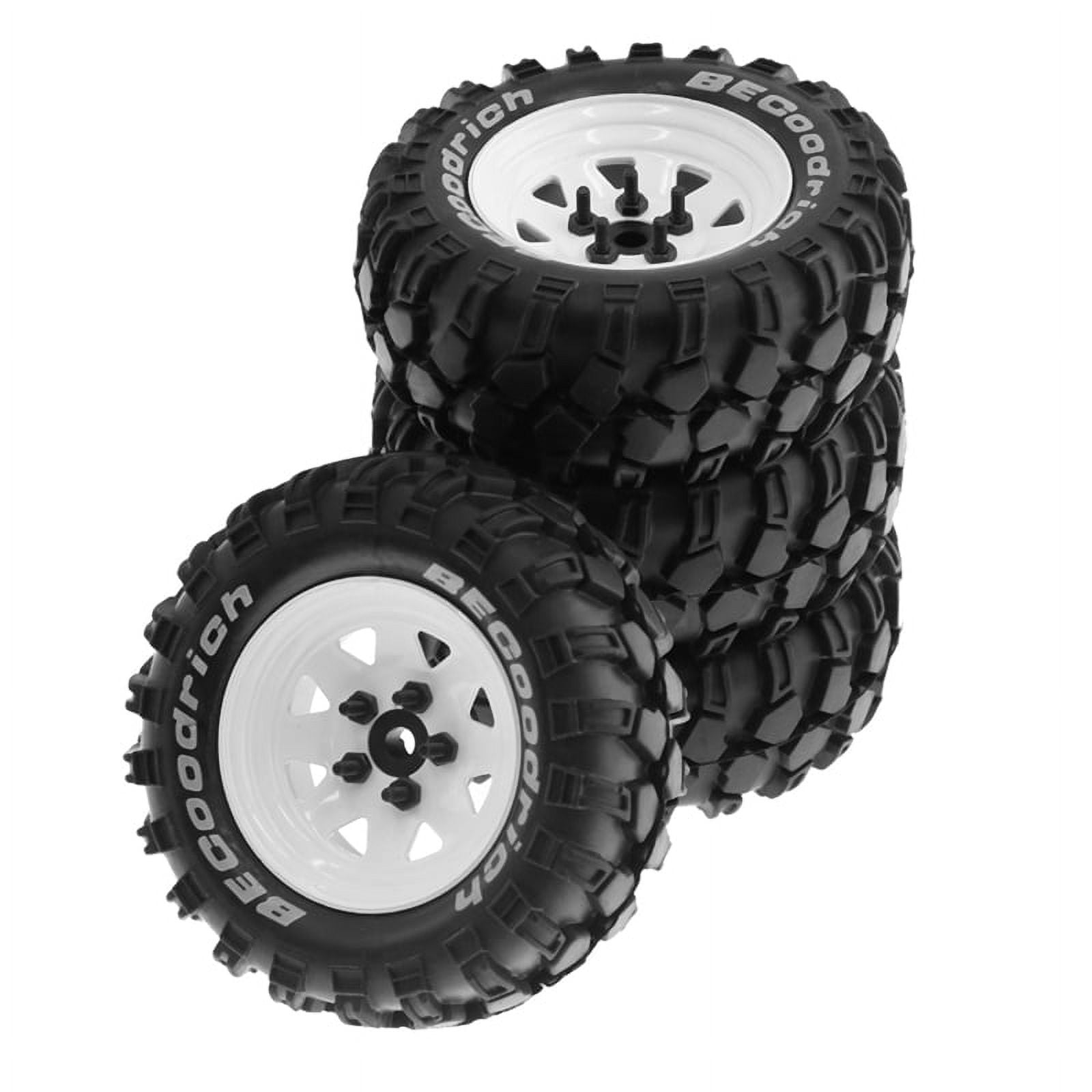Metal 1.9Inch Beadlock Wheel Tires for 1:10 RC Crawler Car Axial SCX10 ...