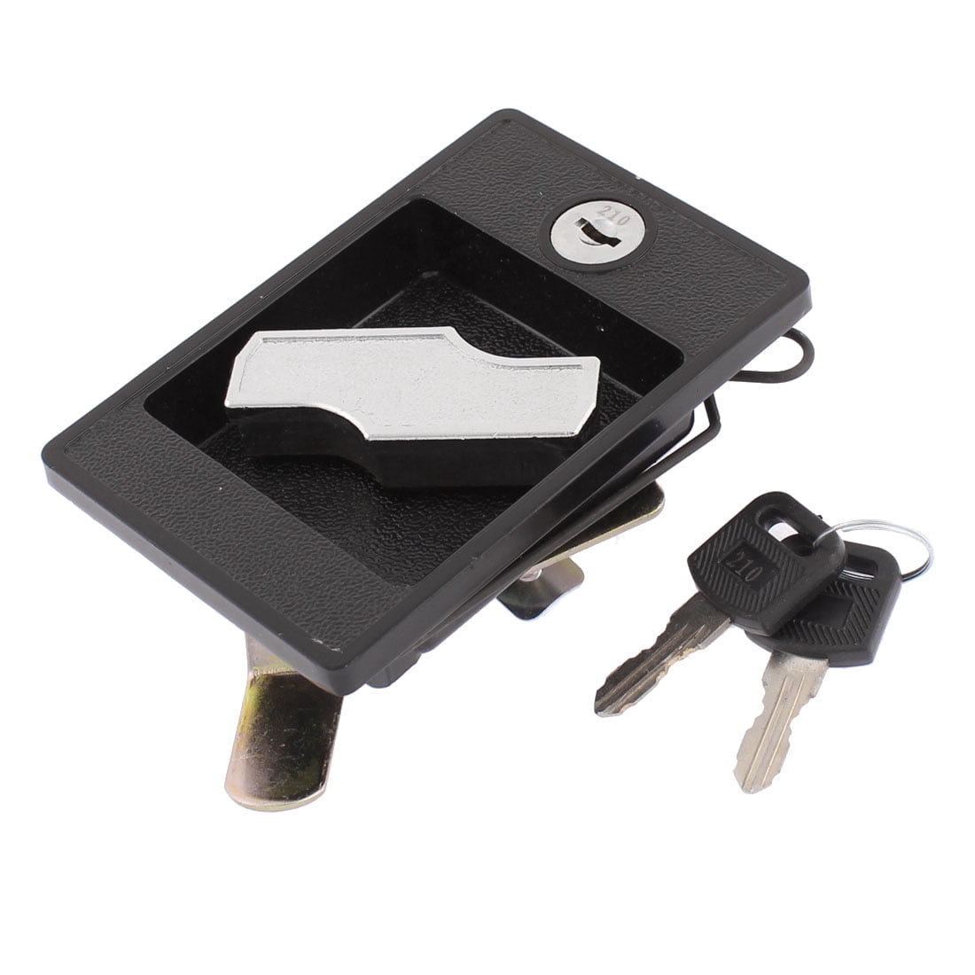 Metal 2-Door Cupboard Closet Key Lock Entry Locker Hardware Black ...