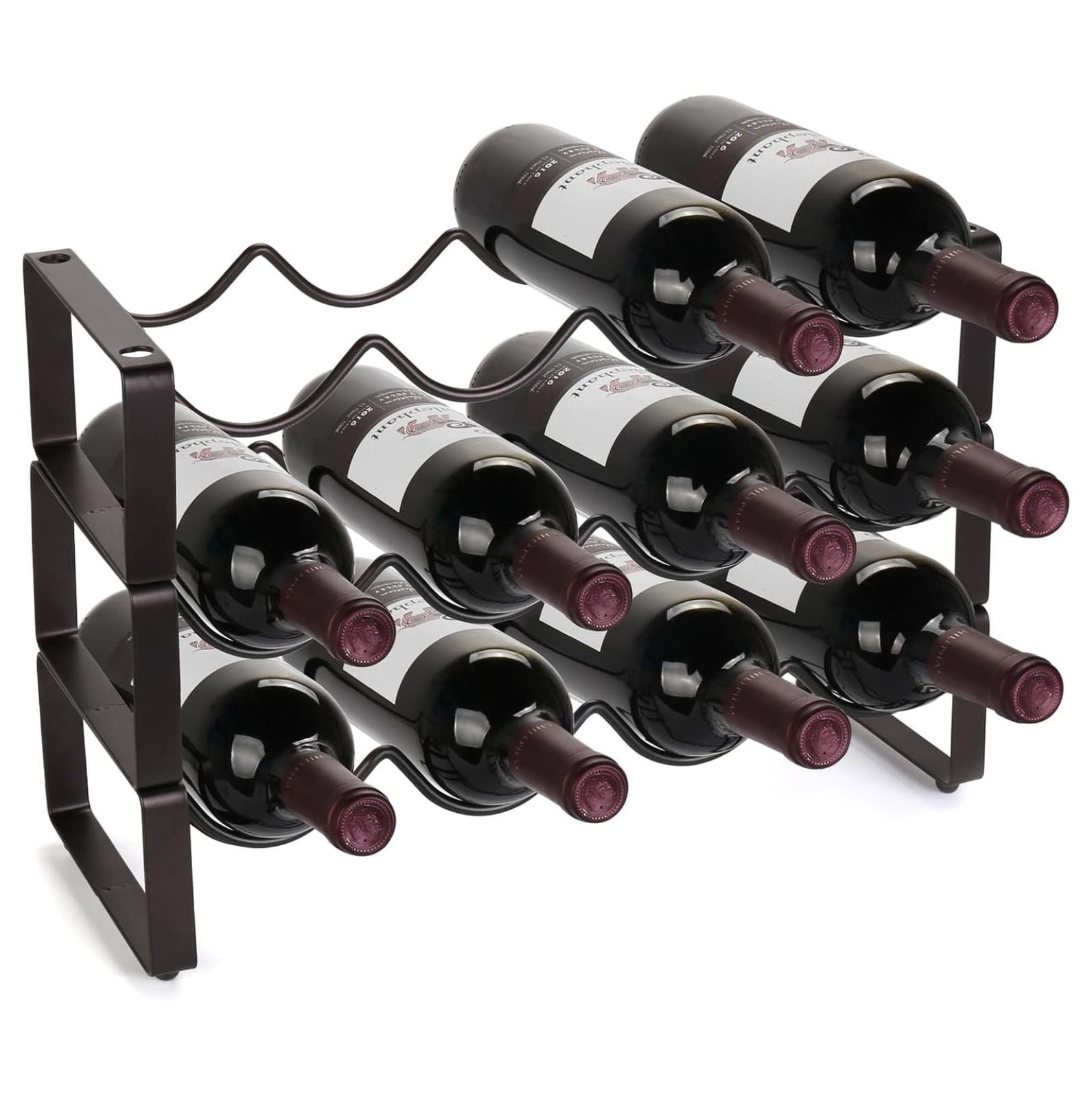 Metal 3 Tier Countertop Wine Rack, Wine Cabinet Counter Wine Rack ...