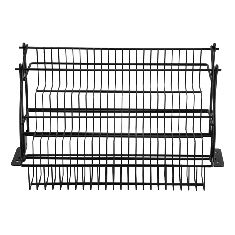 Metal 3-Tier Pull Down Spice Rack - Retractable Large Capacity Kitchen ...