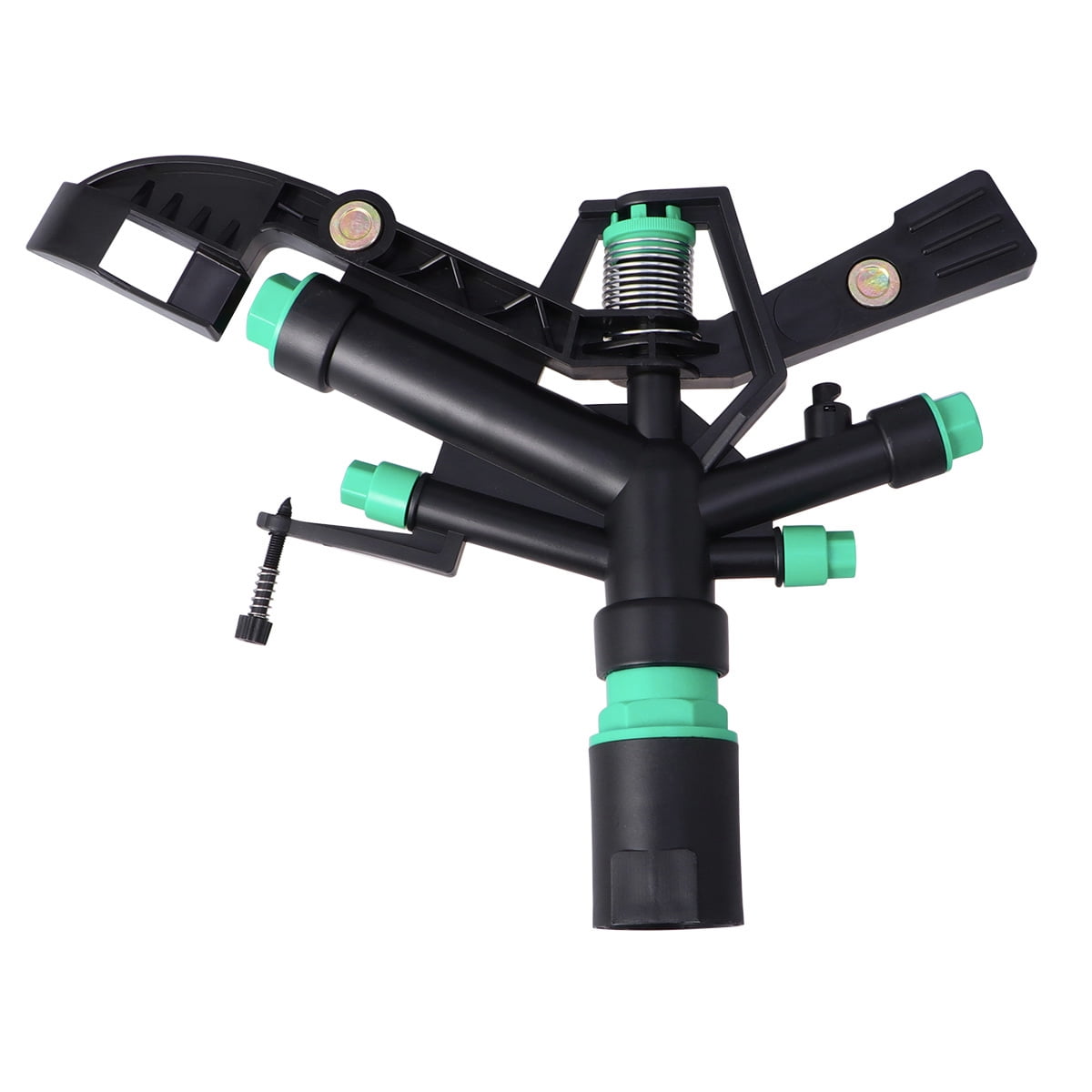 Metal 360 Degree Automatic Rotating Sprinkler Head Lawn Garden ...