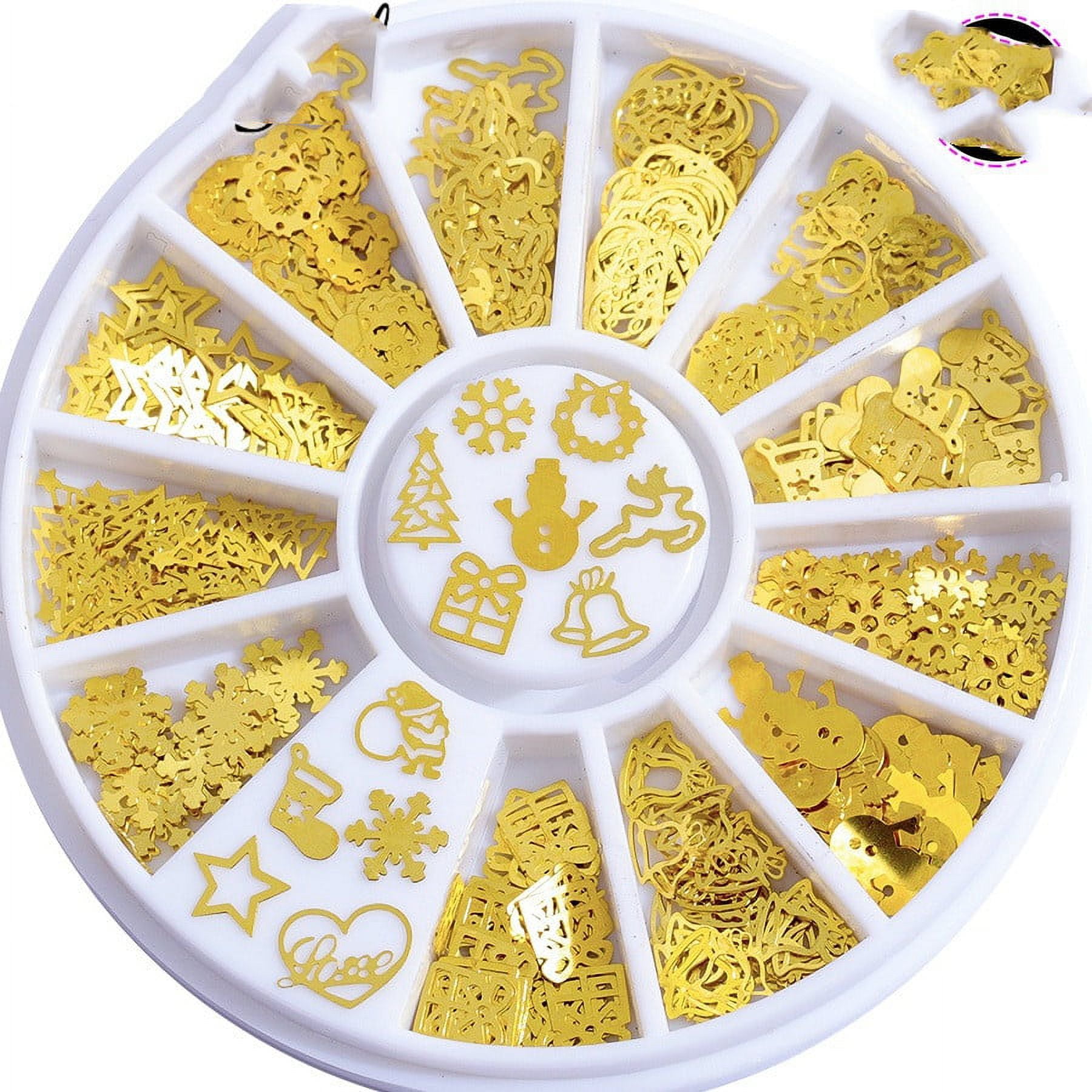 Metal 3D Snowflake Computer Film Thin Patch Nail Patch - Walmart.com