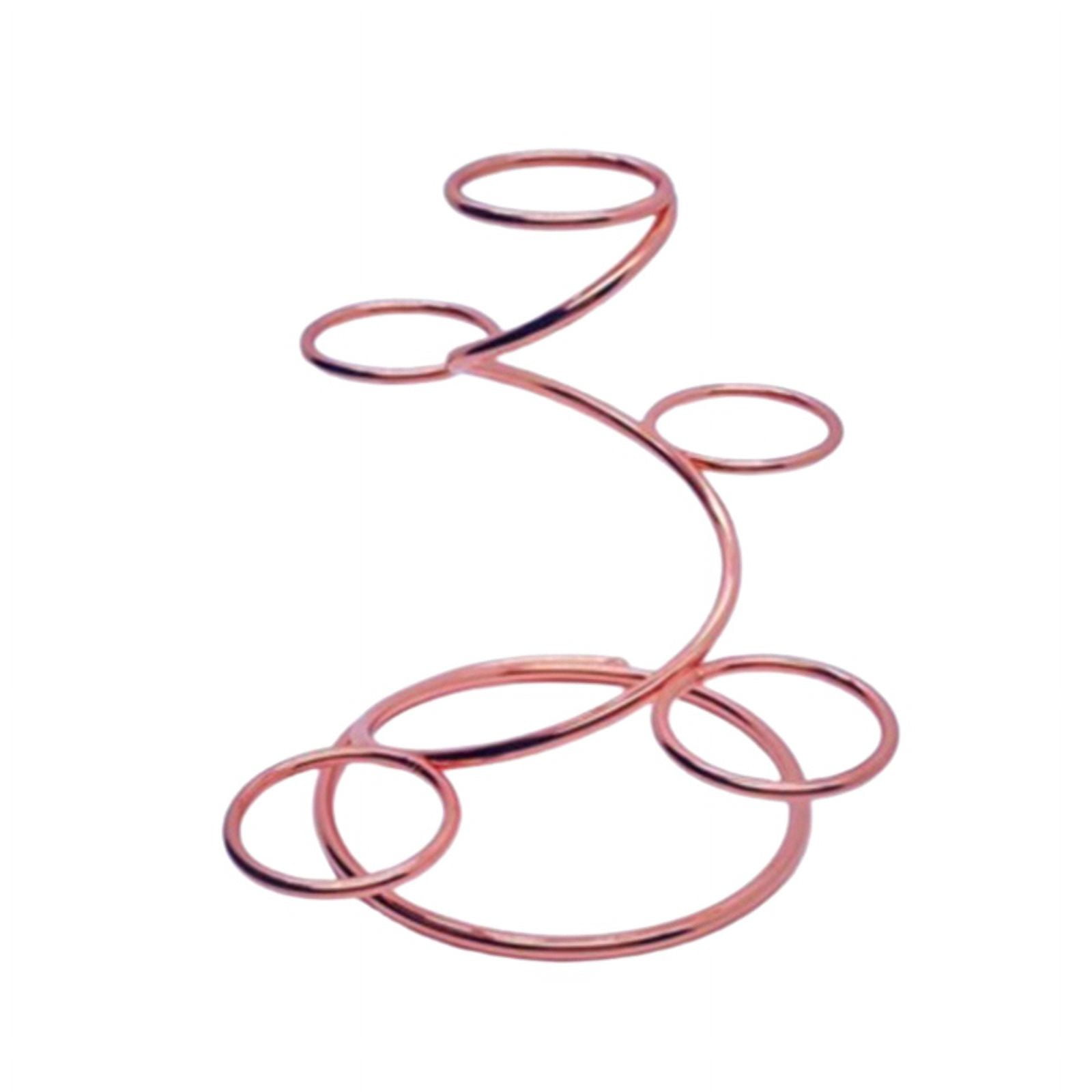 Metal 5 Ball Base Natural Crystal Sphere Stand Egg Holder Display Home ...