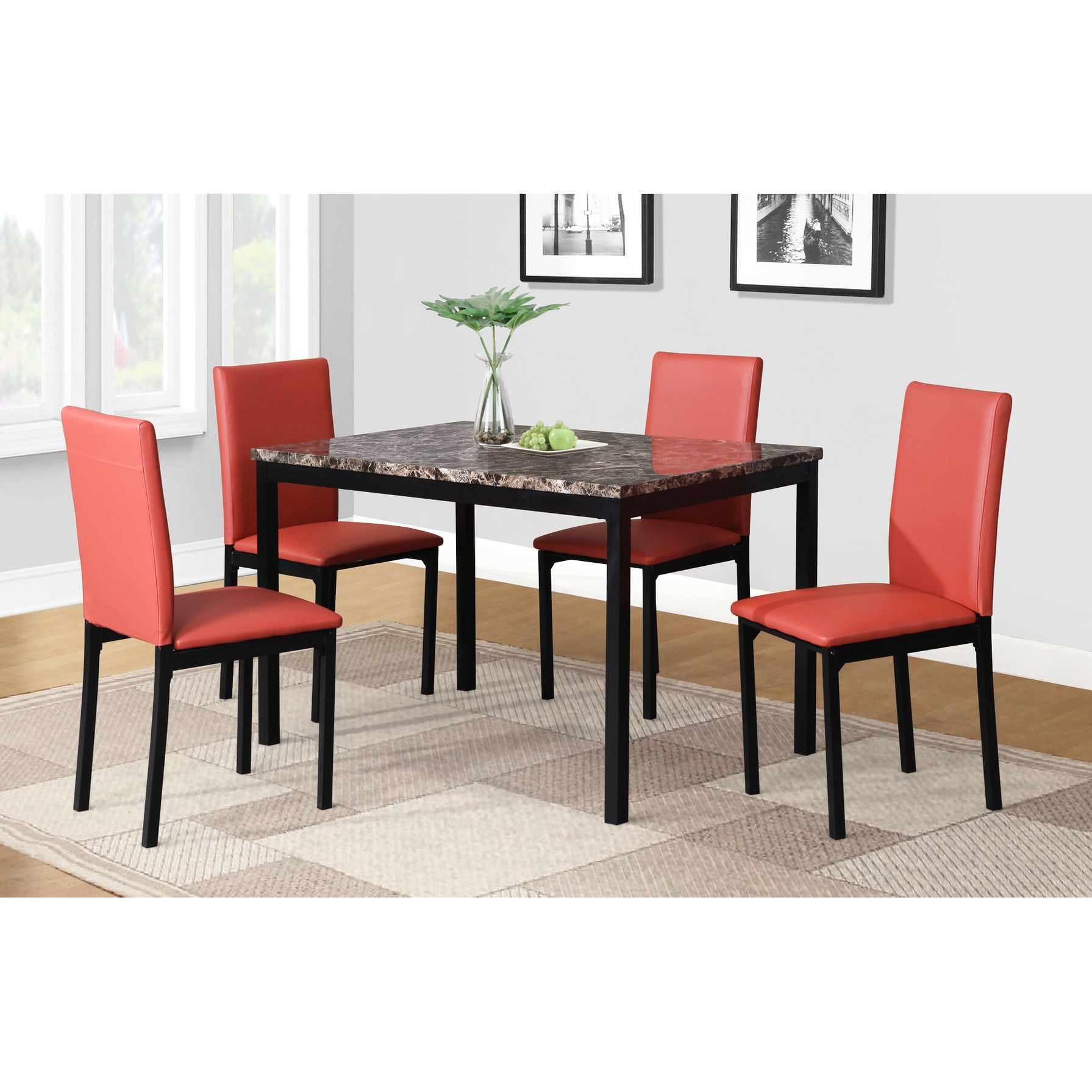 Metal 5-Piece Dining Arrangement | Used in Small-Scale Dining Zones ...