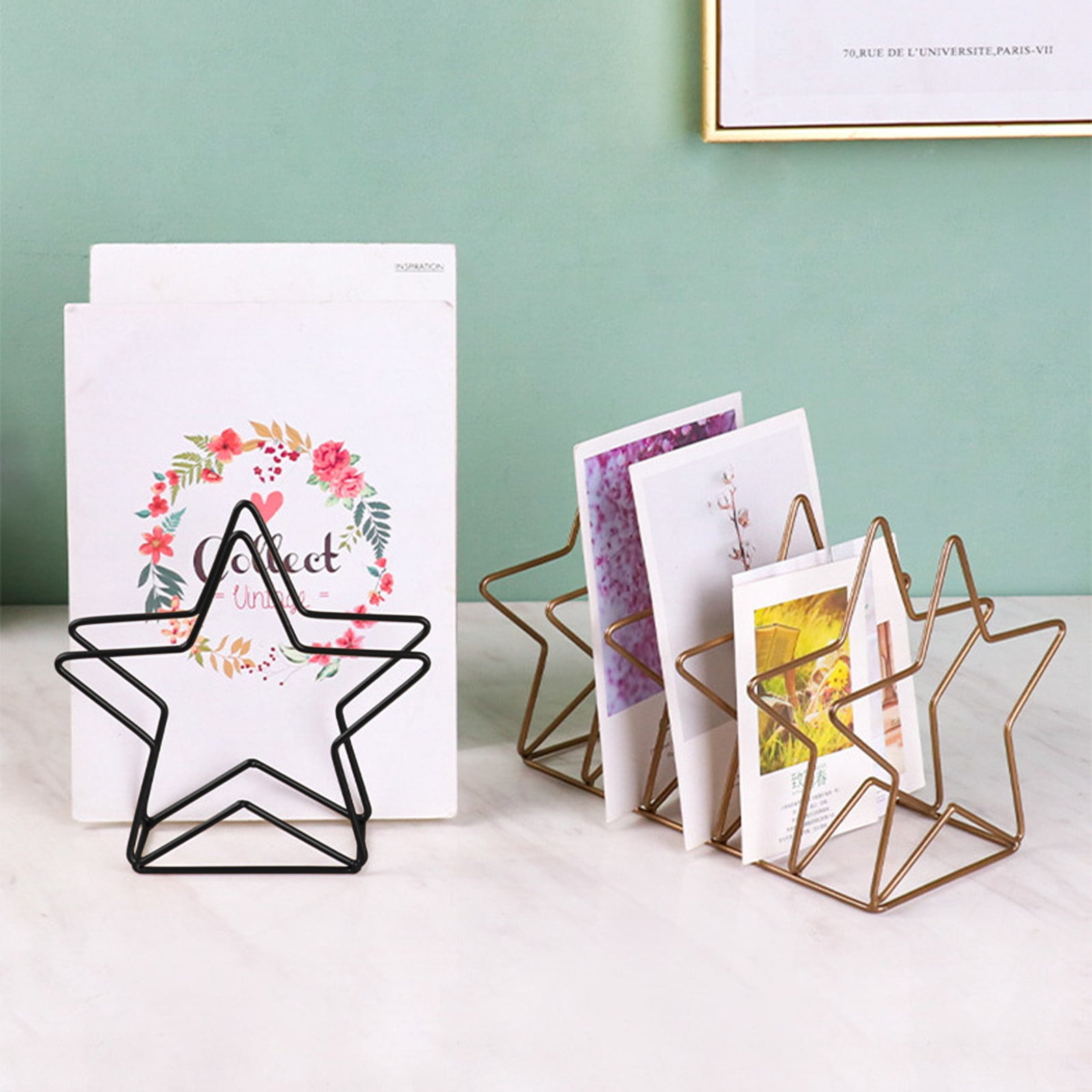 Metal 5 Slot Desk Organizer, File Sorter Rack, Durable Construction ...