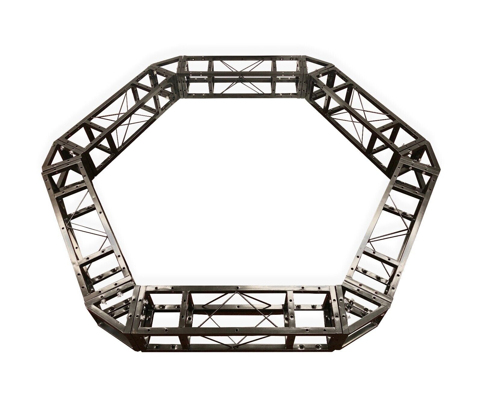 Metal 6.2ft Diameter Hexagonal Truss Circle, Six-Sided Lighting Square Truss - Walmart.com