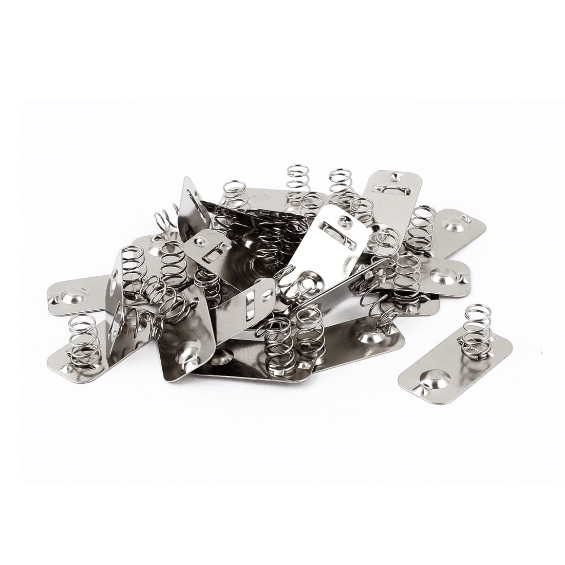 Metal AA Battery Connection Spring Lamination Contact Plate 30 Pcs ...