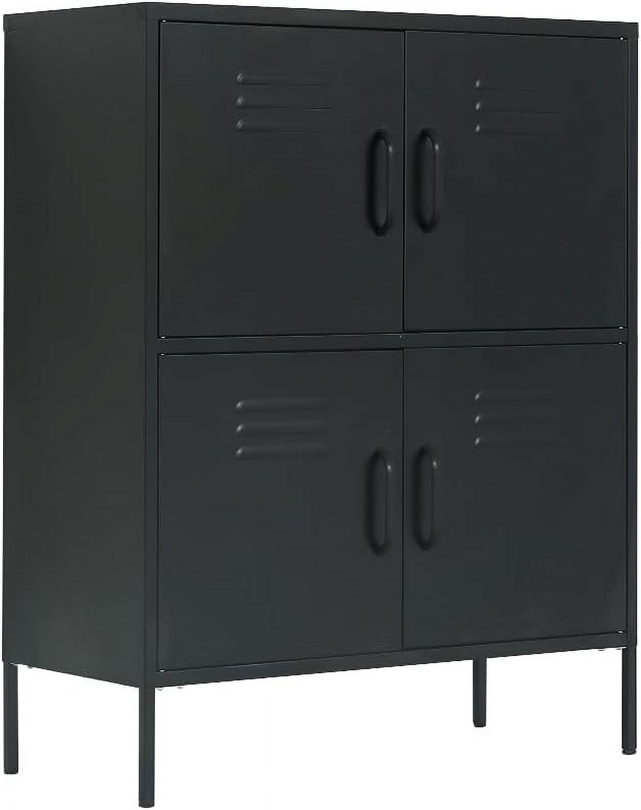 Metal Accent Cabinet Sideboard Buffet Cabinet for Living Room Bed Room ...