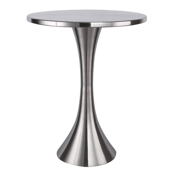 Brushed Nickel End Table