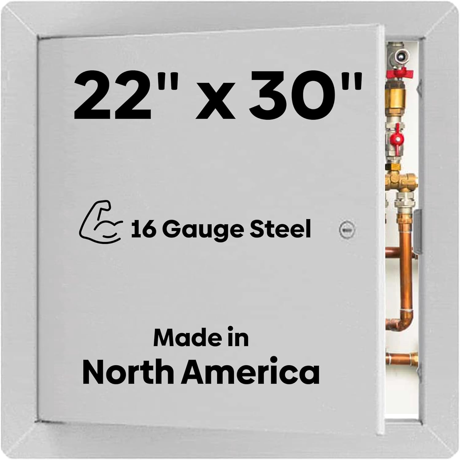 Metal Access Panel with Concealed Pin Hinge, LEED Compliant 16-Gauge ...