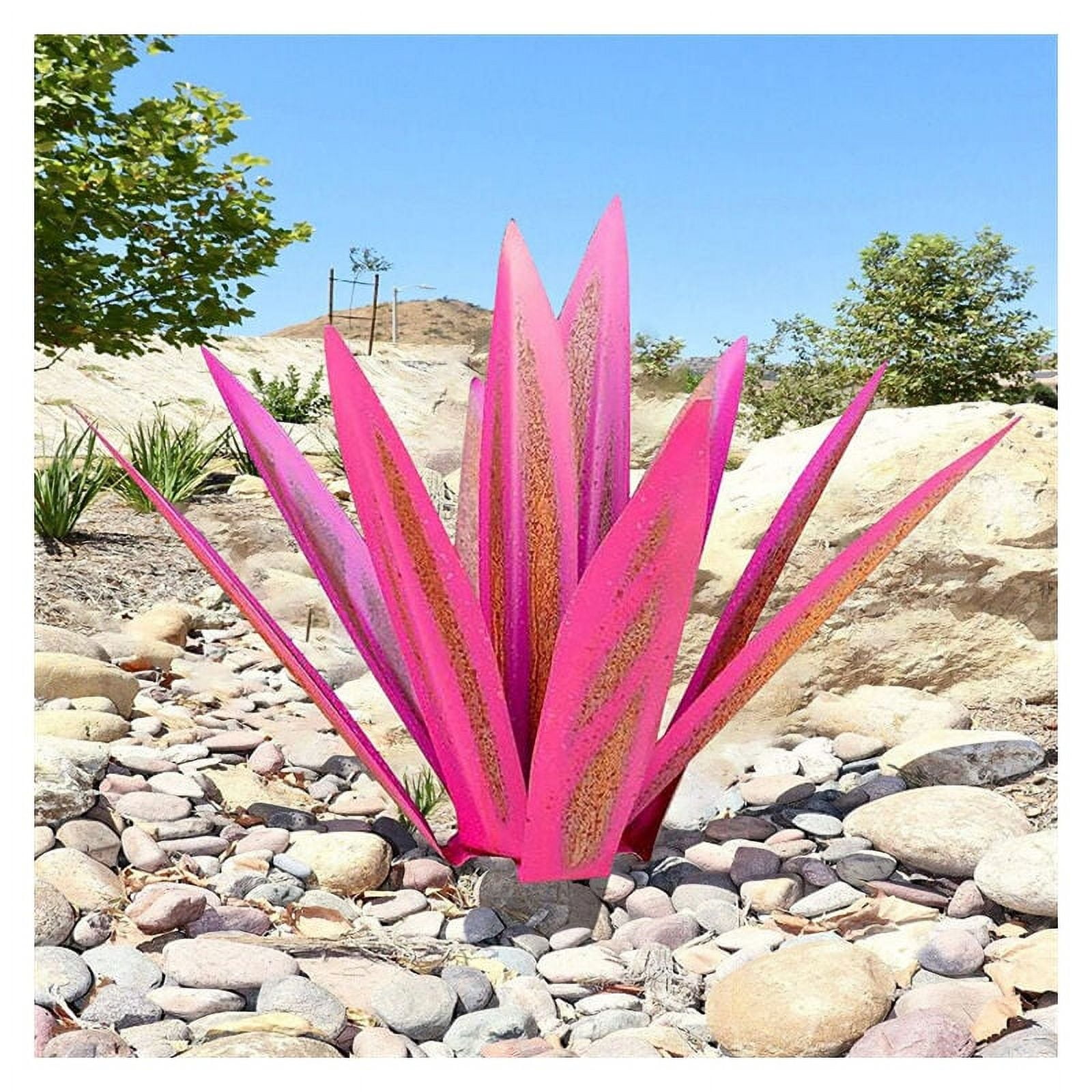 Metal Agave Yard Art: Artificial Agave Plants Outdoor Decor, Unique ...