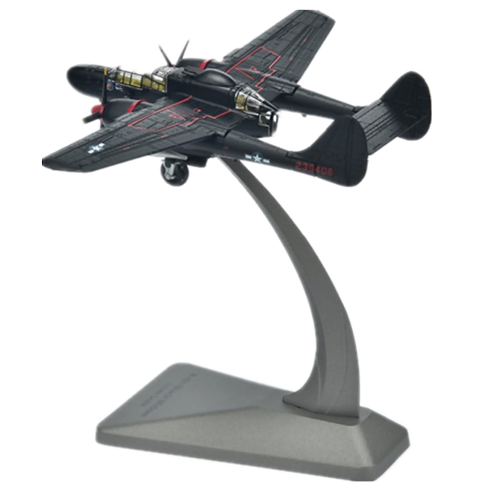 Metal Airplane Models WWII USAF P-61 Black Widow Bomber Aircraft Model ...