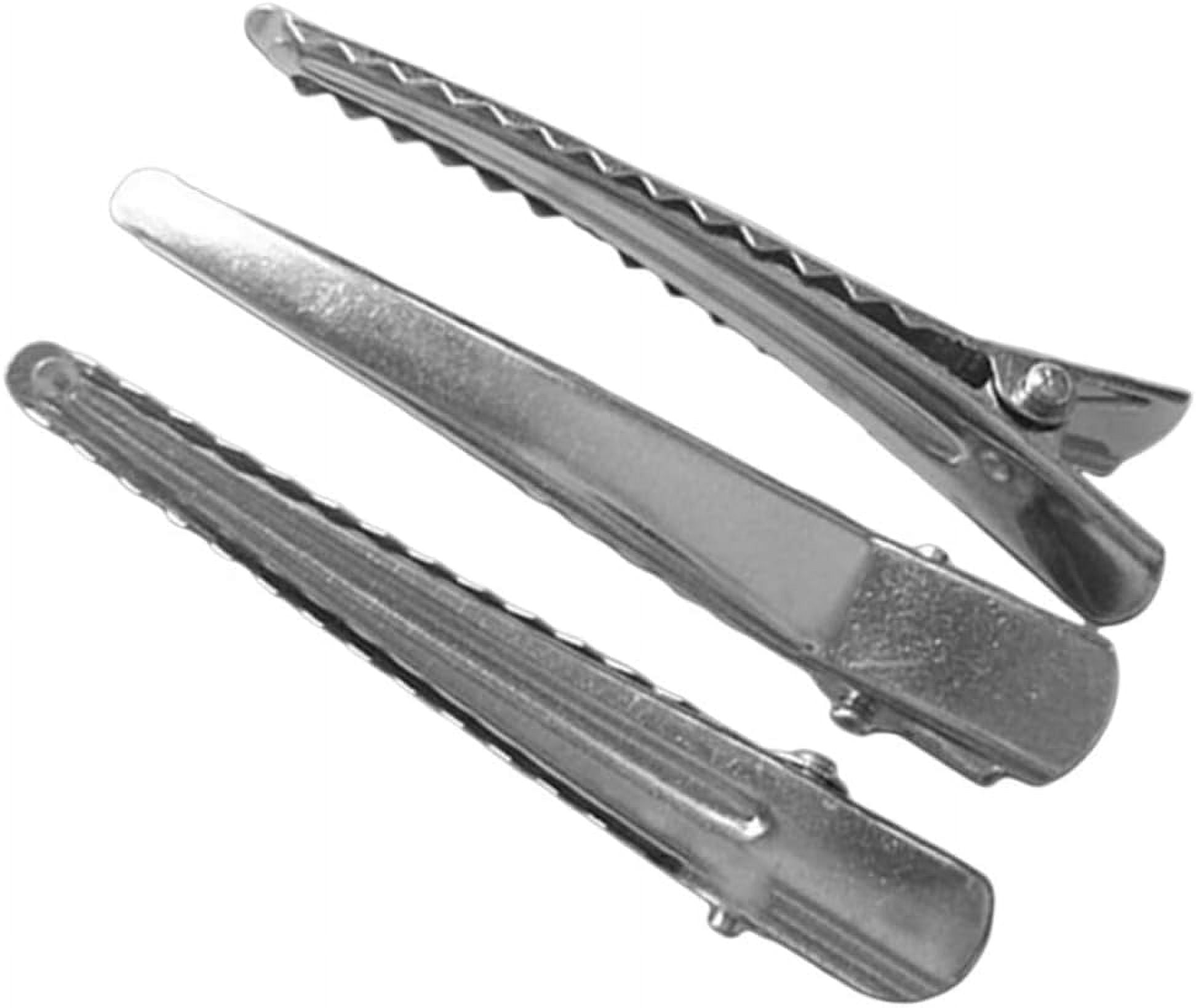 Metal Alligator Clip 100pcs Hair Pins Versatile Metal 6cm Duckbill Hair ...