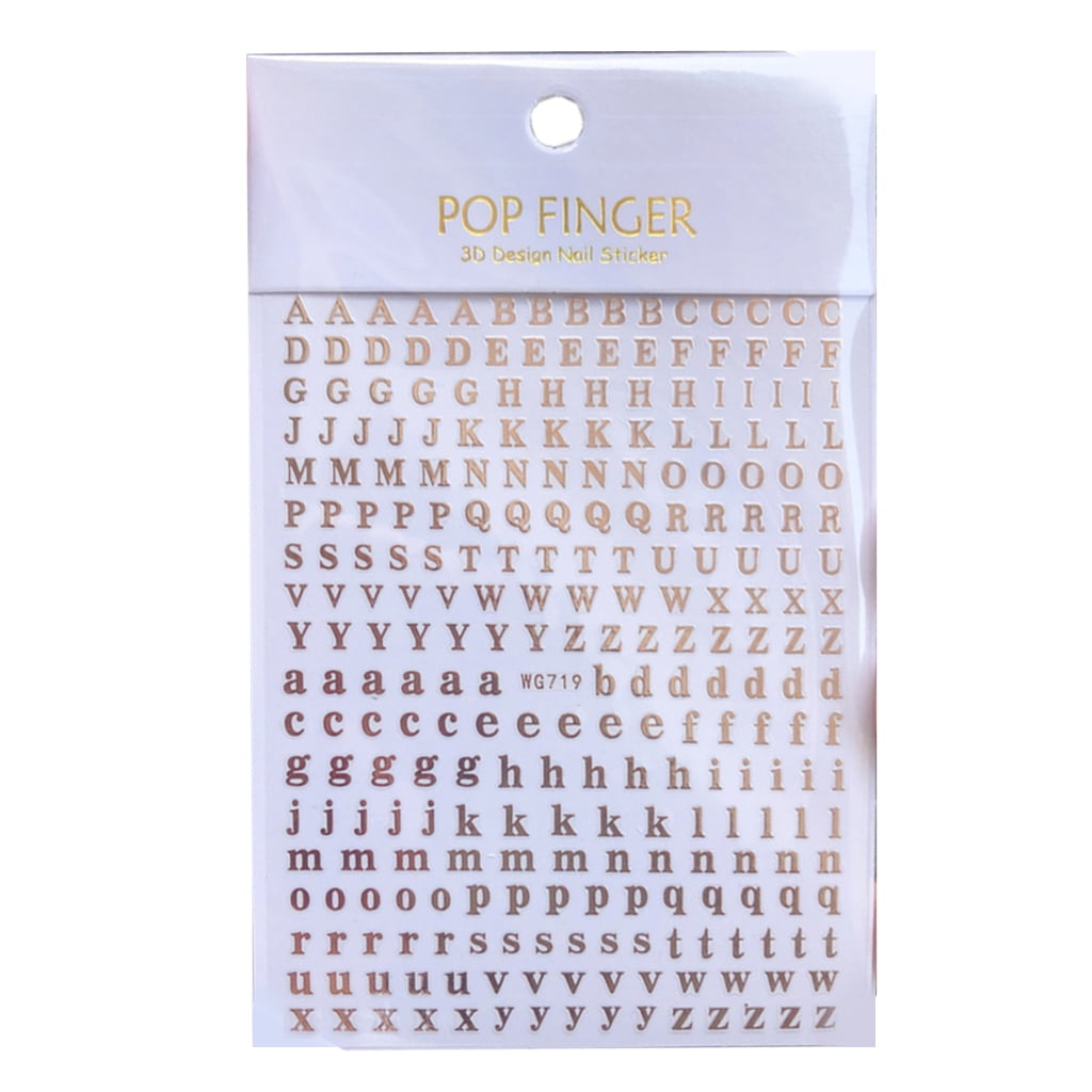 Metal Alphabet Stickers Uppercase Letter Lower for Case Letters ...