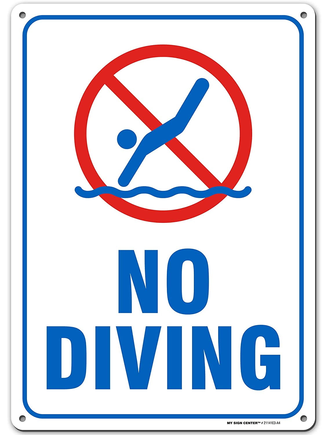 Metal Aluminum Sign Easy Mounting, Rust-Free/Fade Resistance, Indoor ...