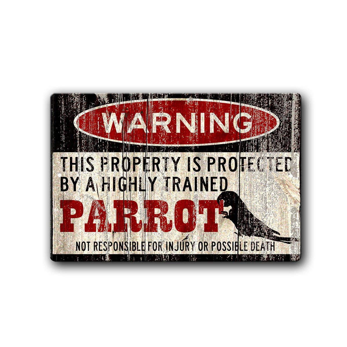 Metal Aluminum Sign For WYYDS Parrot Sign,Funny Metal Signs,Parrot ...