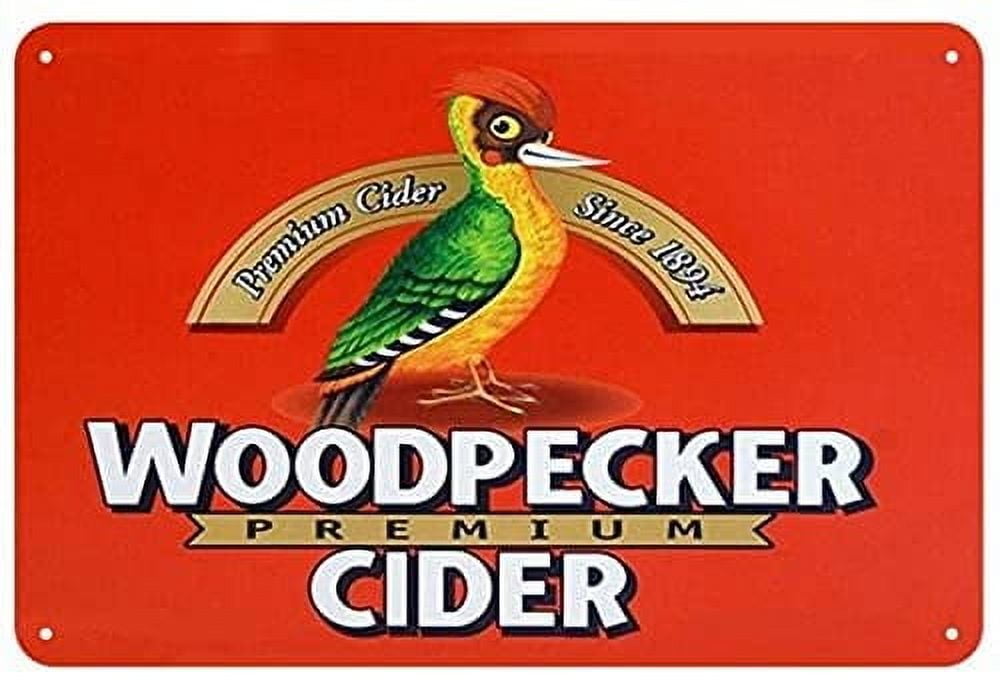 Metal Aluminum Sign Vintage Chic Art Decoration Woodpecker Cider for ...