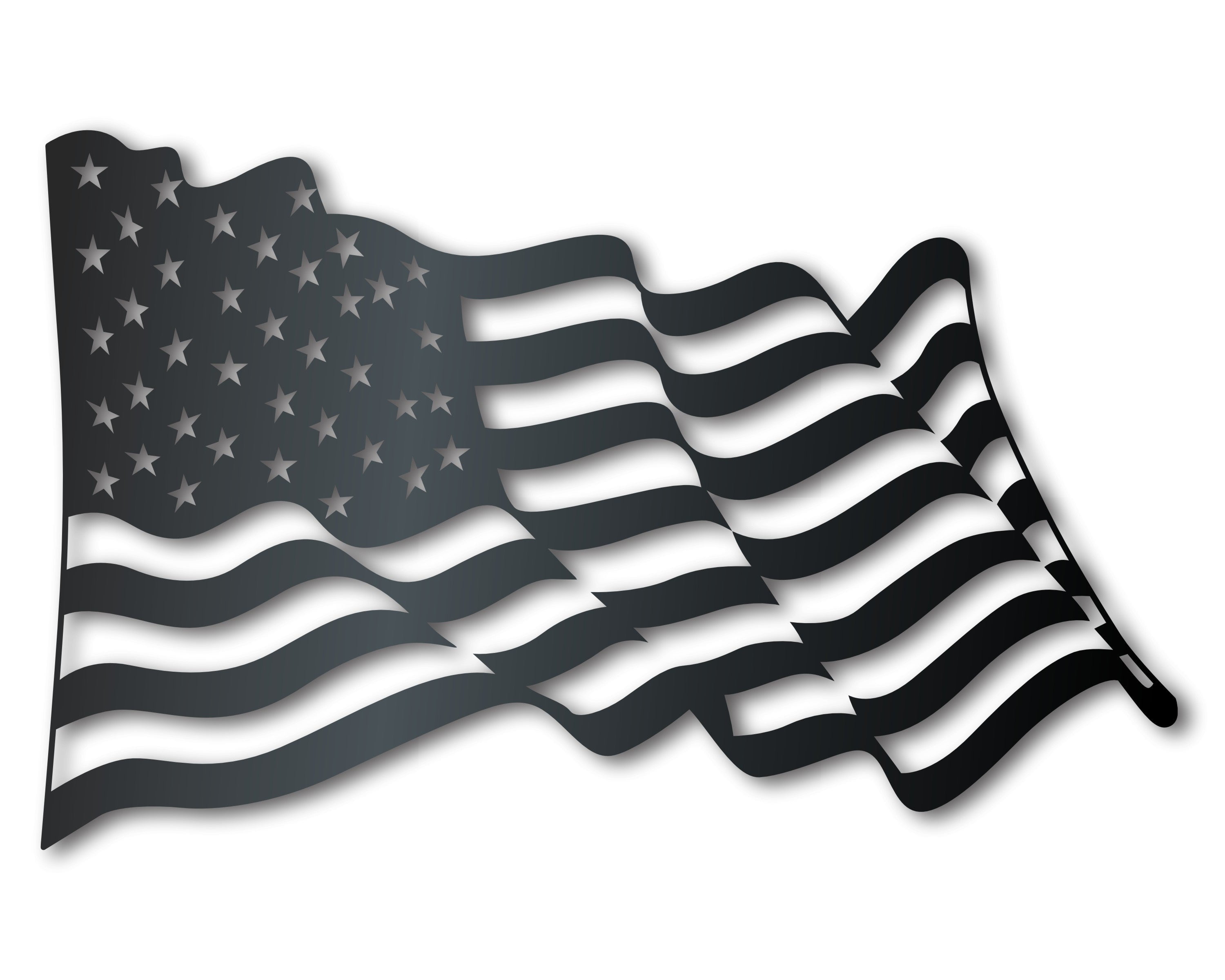 Metal American Flag Wall Art | Metal USA Sign | Indoor Outdoor 36 ...