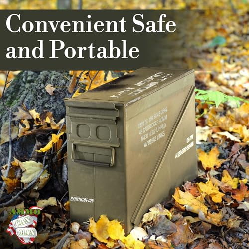 Metal Ammo Storage Box Holder Box (Olive Drab Green) - M548 20mm Ammo ...