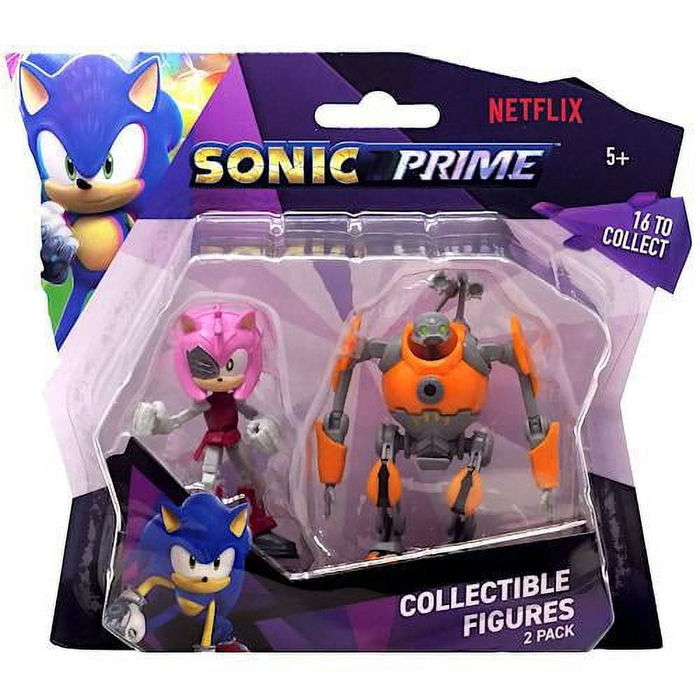 Metal Amy & Eggforcer Sonic Prime Collectible Figures 2 Pack 2.5 ...